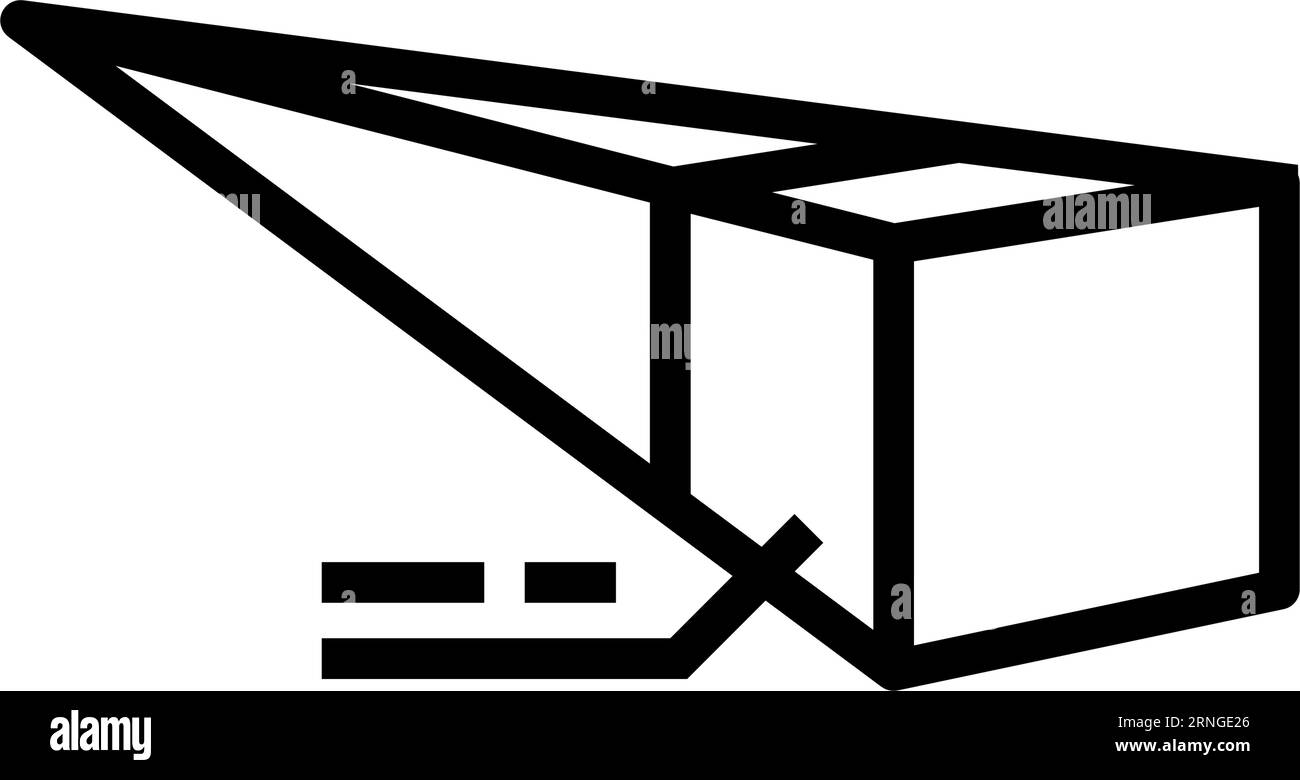 perspective drawing architectural drafter line icon vector illustration ...