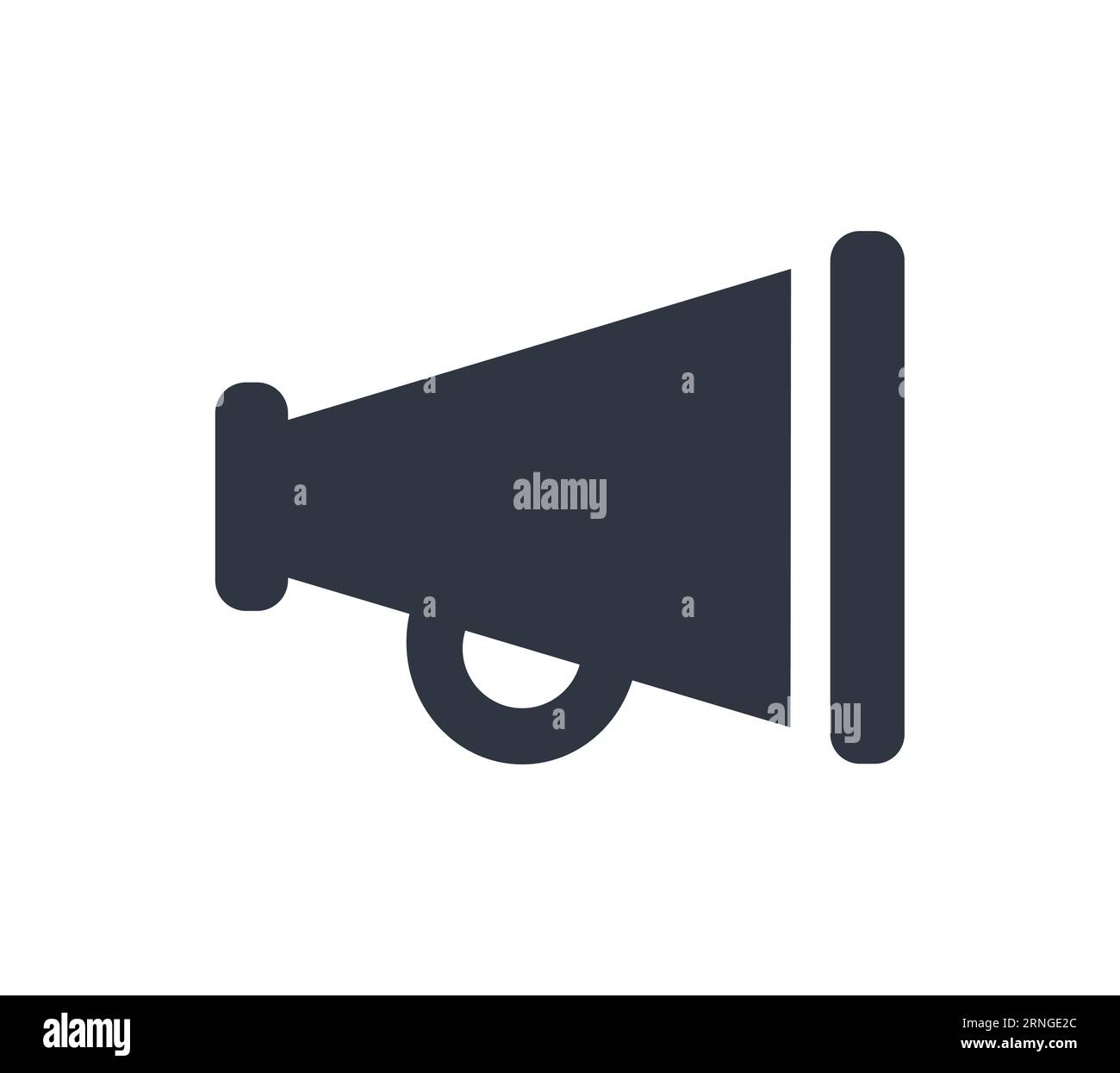 Monochromatic Megaphone Symbol Stock Vector Image & Art - Alamy