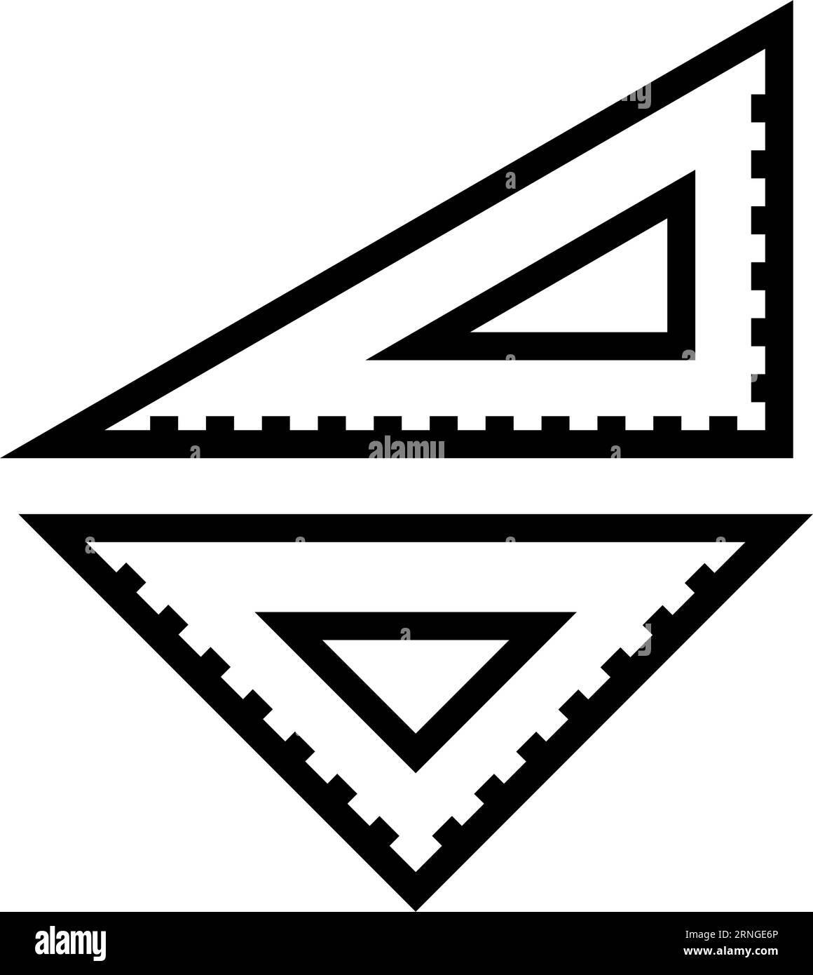 drafting triangle architectural drafter line icon vector illustration ...