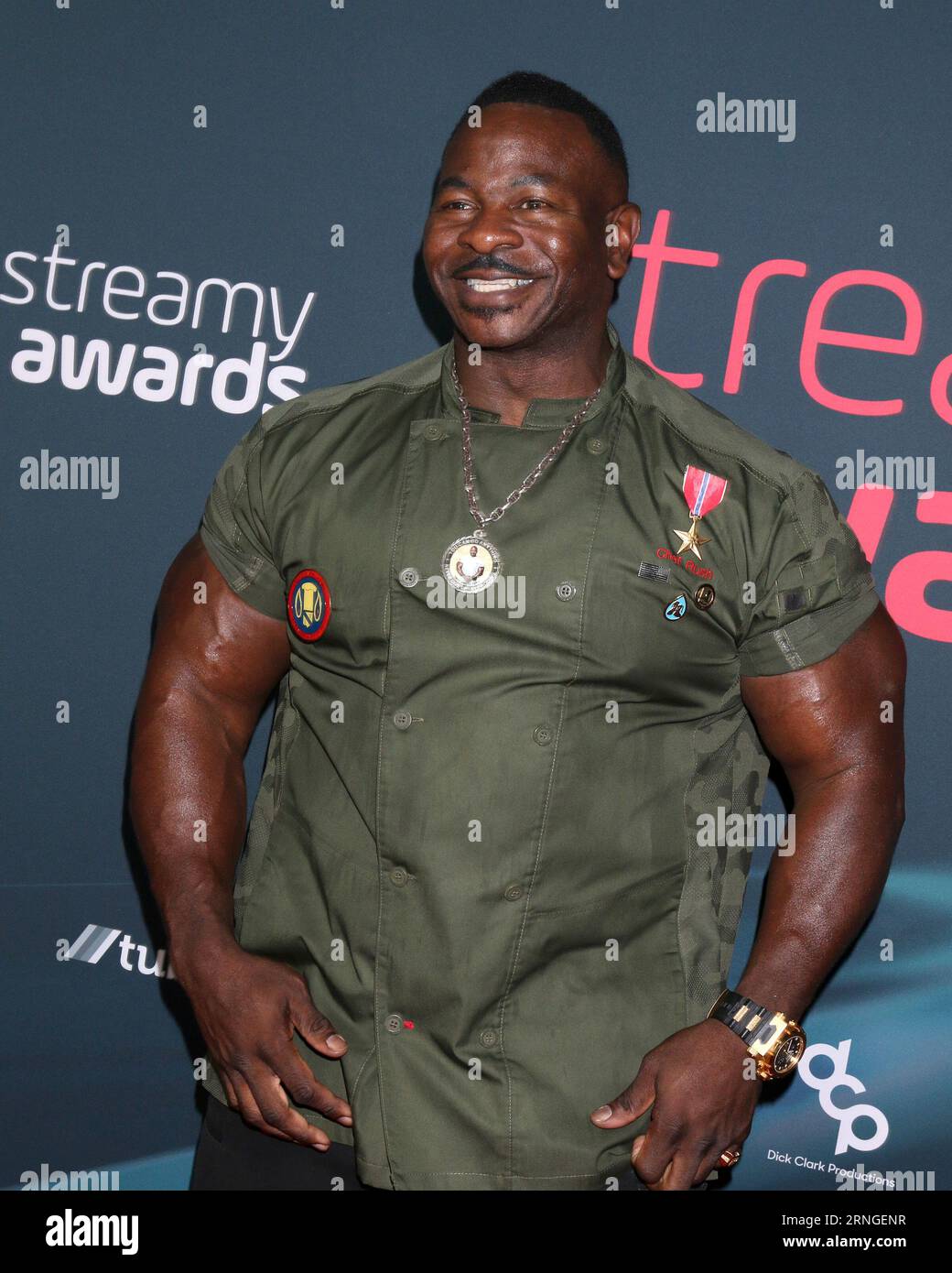 LOS ANGELES - AUG 27: Andre Rush at the 2023 Streamy Awards - Arrivals at the Century Plaza ...