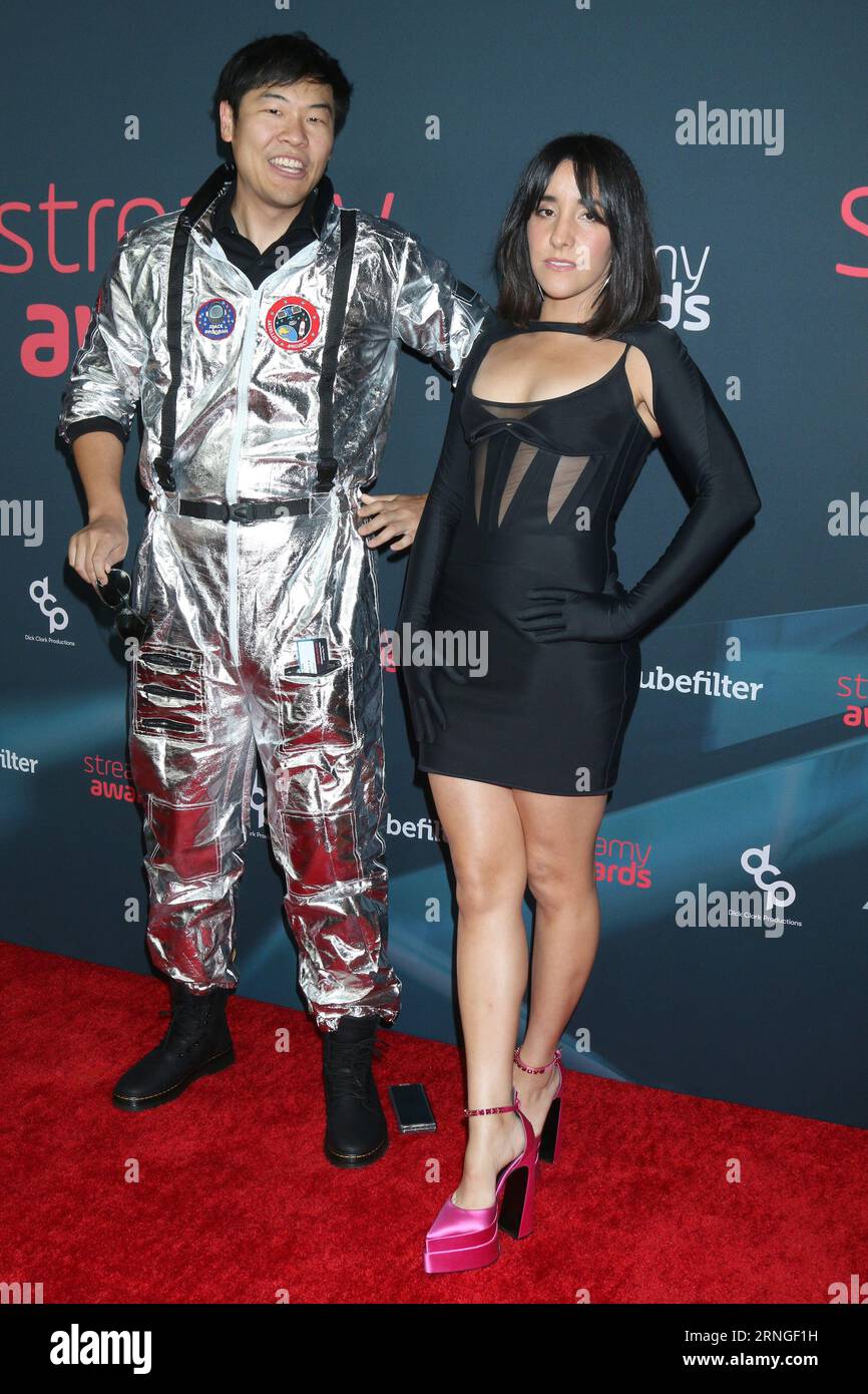 LOS ANGELES - AUG 27: Allen Pan, Estefannie at the 2023 Streamy Awards ...