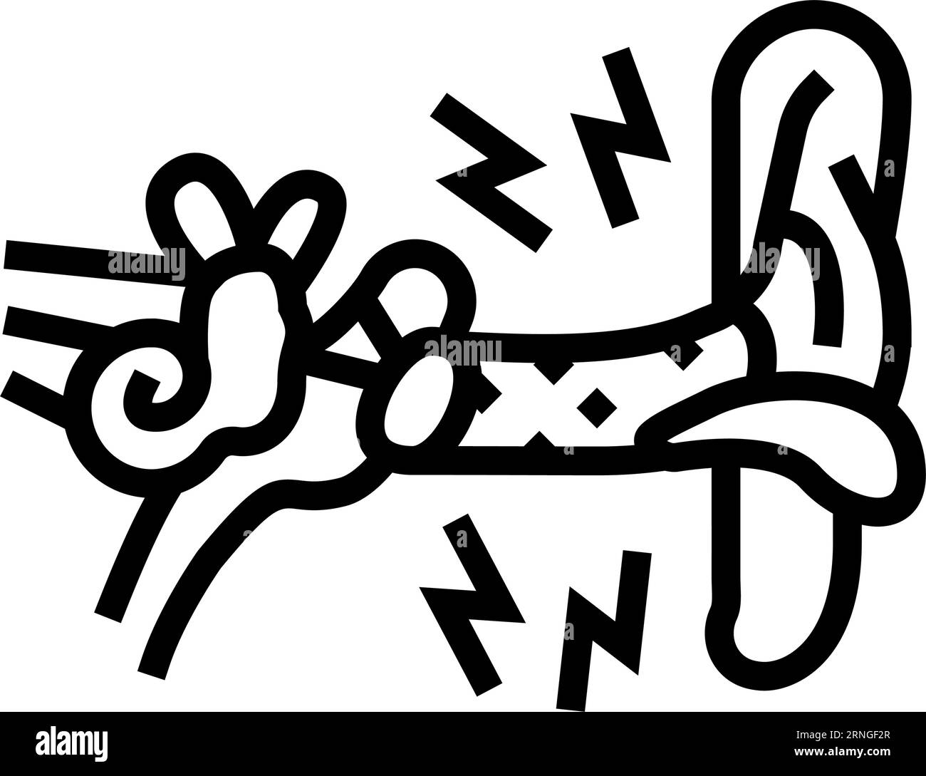 Ear Infection Audiologist Doctor Line Icon Vector Illustration Stock Vector Image And Art Alamy