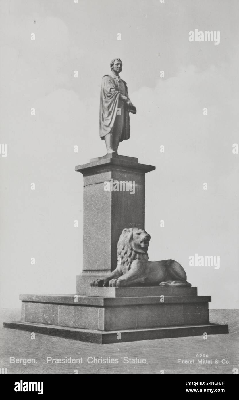 Christiestøtten Unknown date by Christopher Borch Stock Photo - Alamy