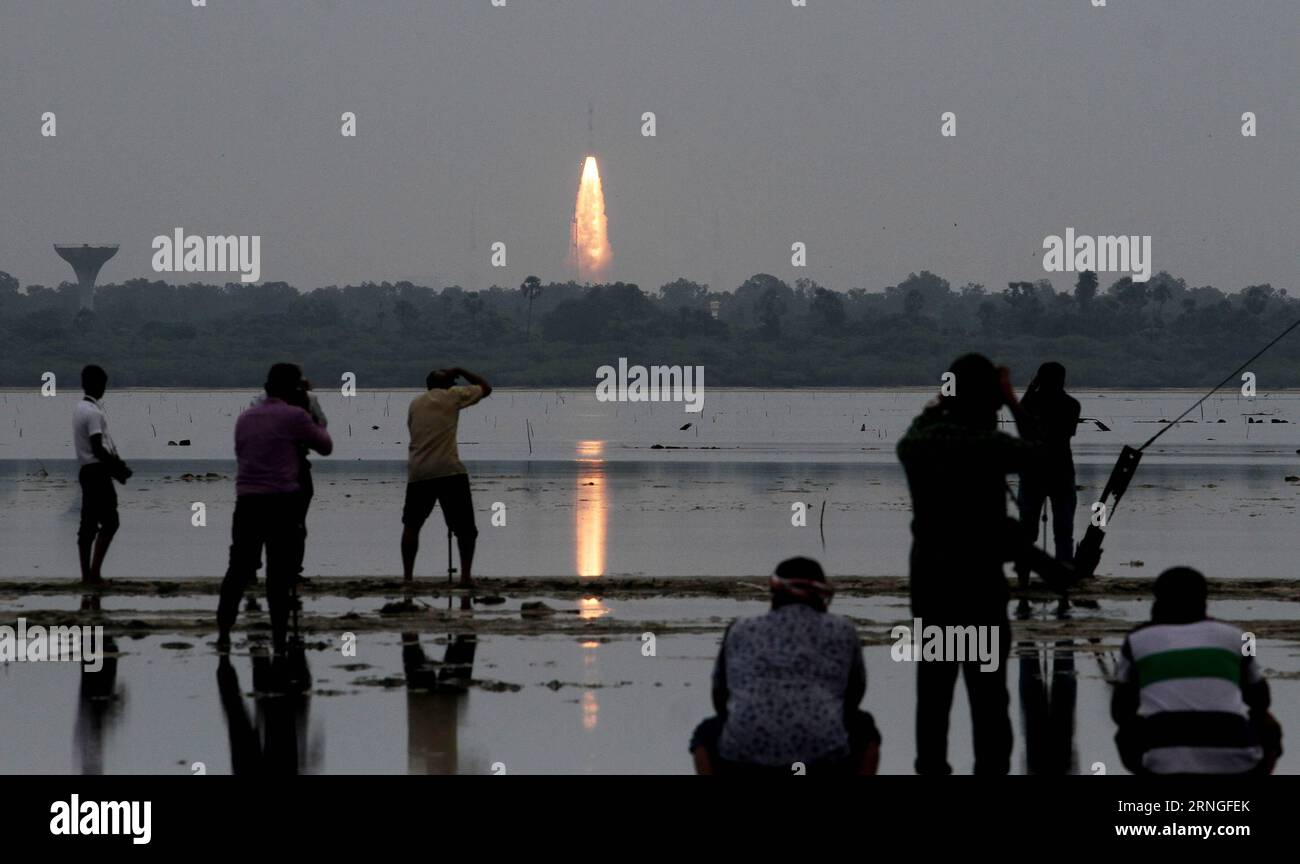 (160926) -- SRIHARIKOTA, Sept. 26, 2016 -- Photo taken on Sept. 26 ...