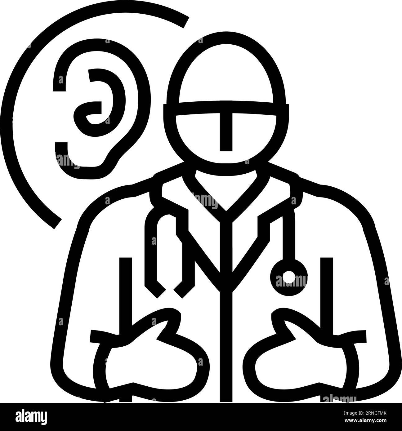 Doctor otolaryngologist Black and White Stock Photos & Images - Alamy