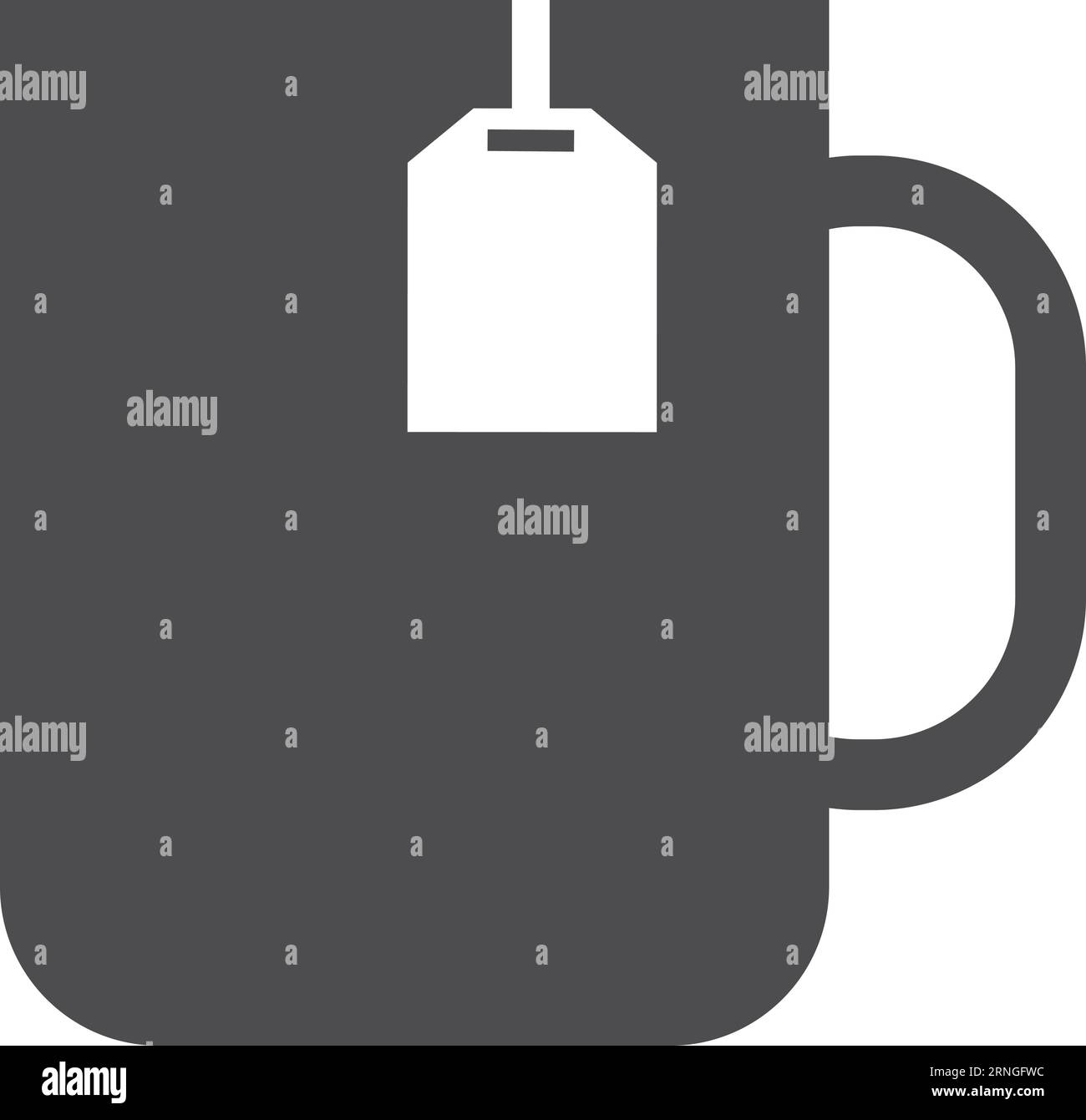 Herbal green tea mug Black and White Stock Photos & Images - Alamy