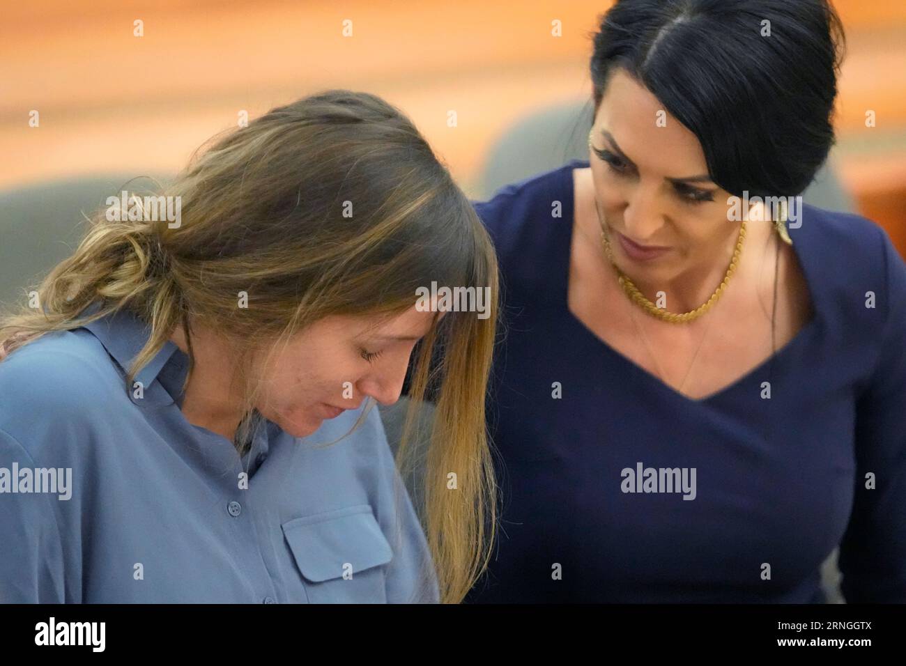 Kouri Richins, left, a Utah mother of three who authorities say fatally ...