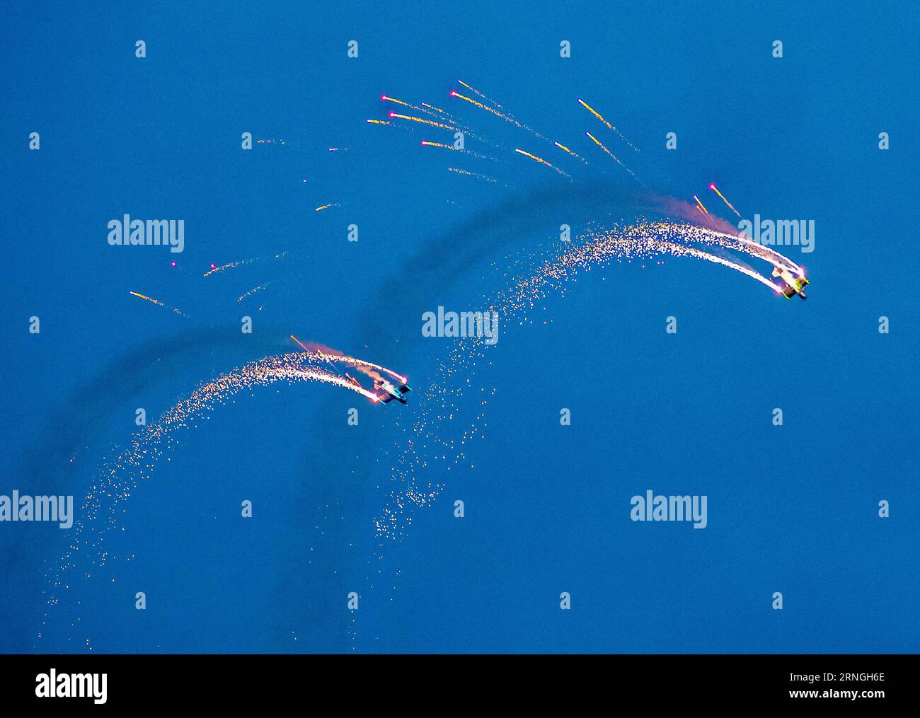 Bournemouth, Dorset, UK. 1st September 2023. The Firebirds performing a ...