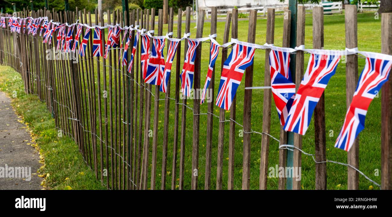 British union flag draped hi-res stock photography and images - Alamy