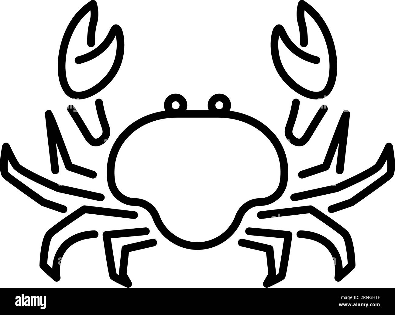 Crab drawing Black and White Stock Photos & Images - Alamy