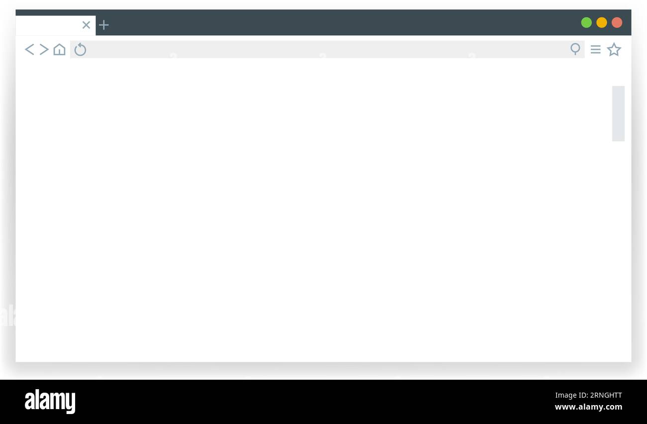 Computer app window frame template. Web browser Stock Vector Image & Art - Alamy