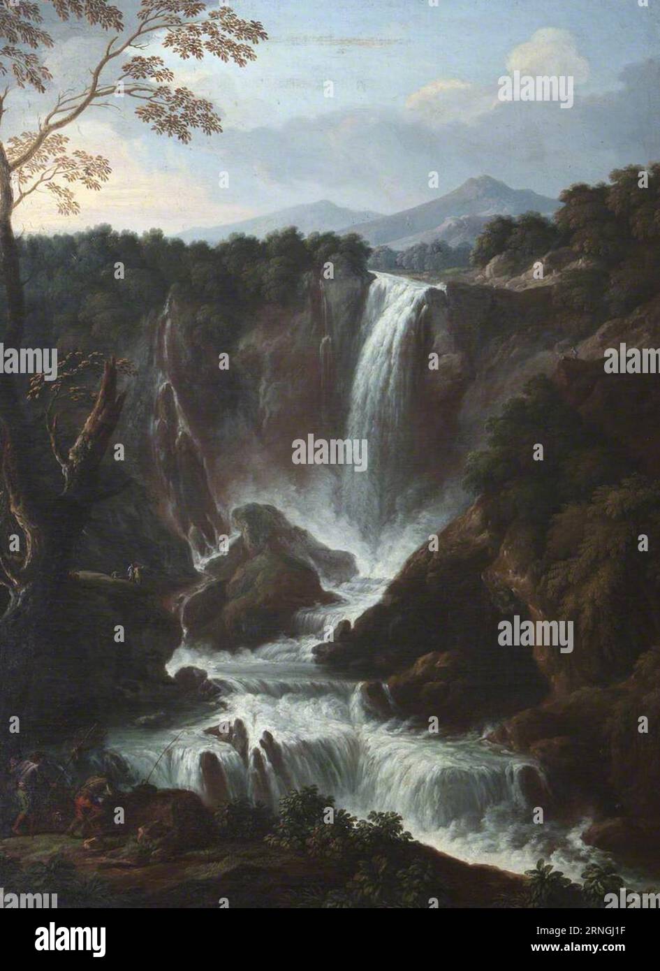 The Falls of the Velino near Terni, known as the Cascata del Marmore ...