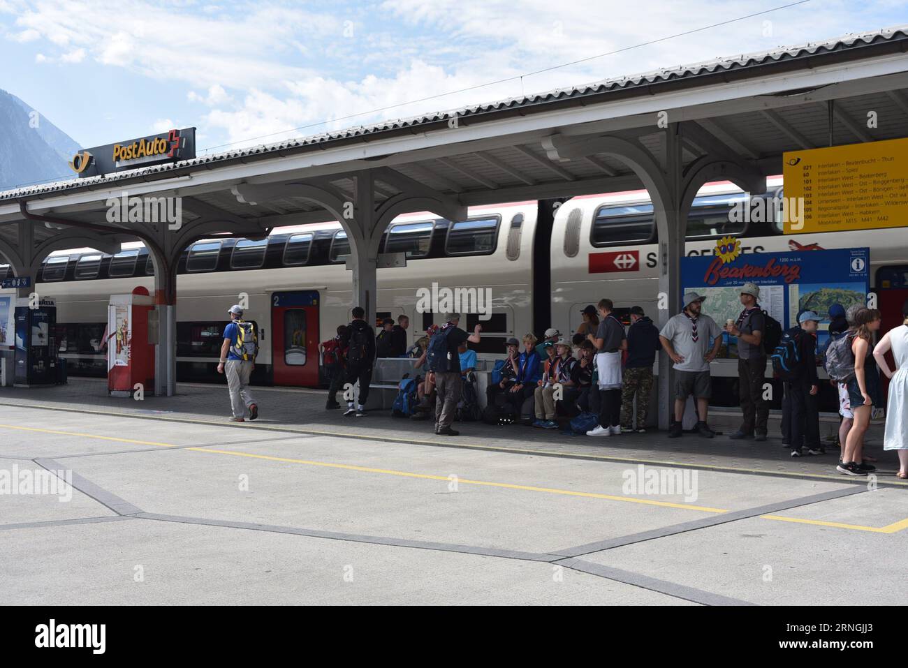 Interlaken Train Station Stock Photo - Alamy