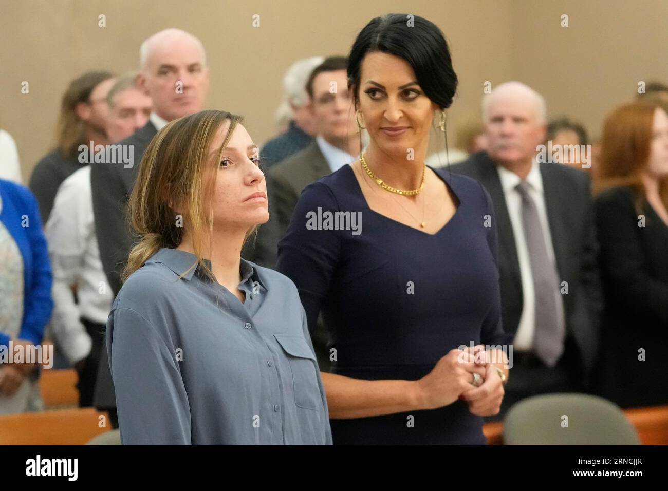 Kouri Richins, left, a Utah mother of three who authorities say fatally ...
