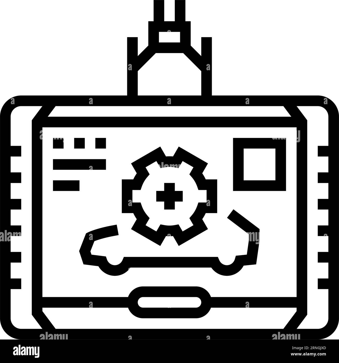 Motor vehicle diagnostic station Black and White Stock Photos & Images ...