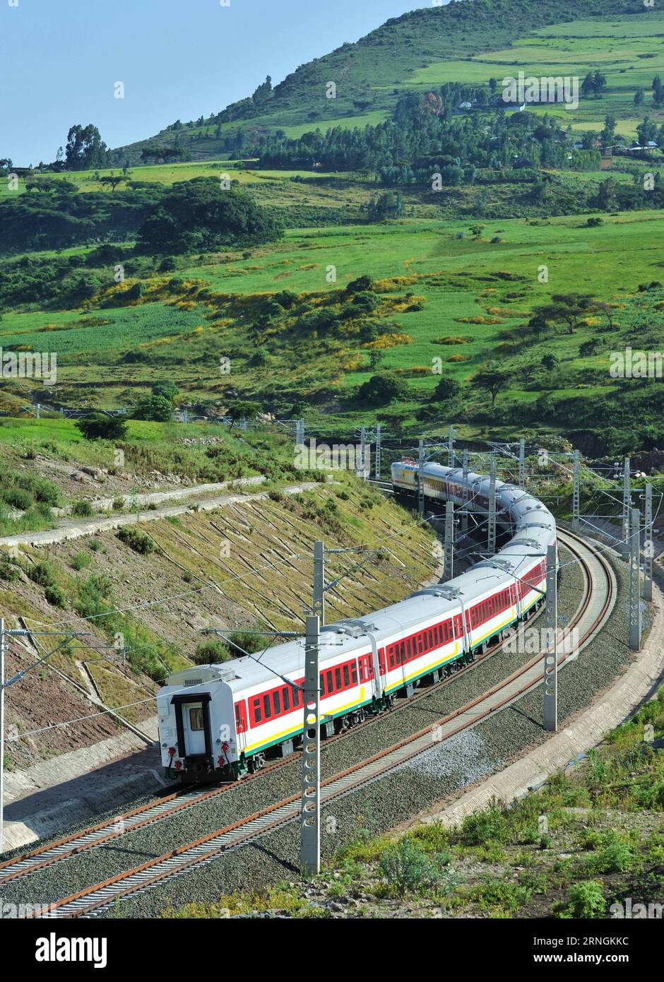 neue Eisenbahnstrecke zwischen der Hauptstadt Addis Abeba und Dschibuti ...
