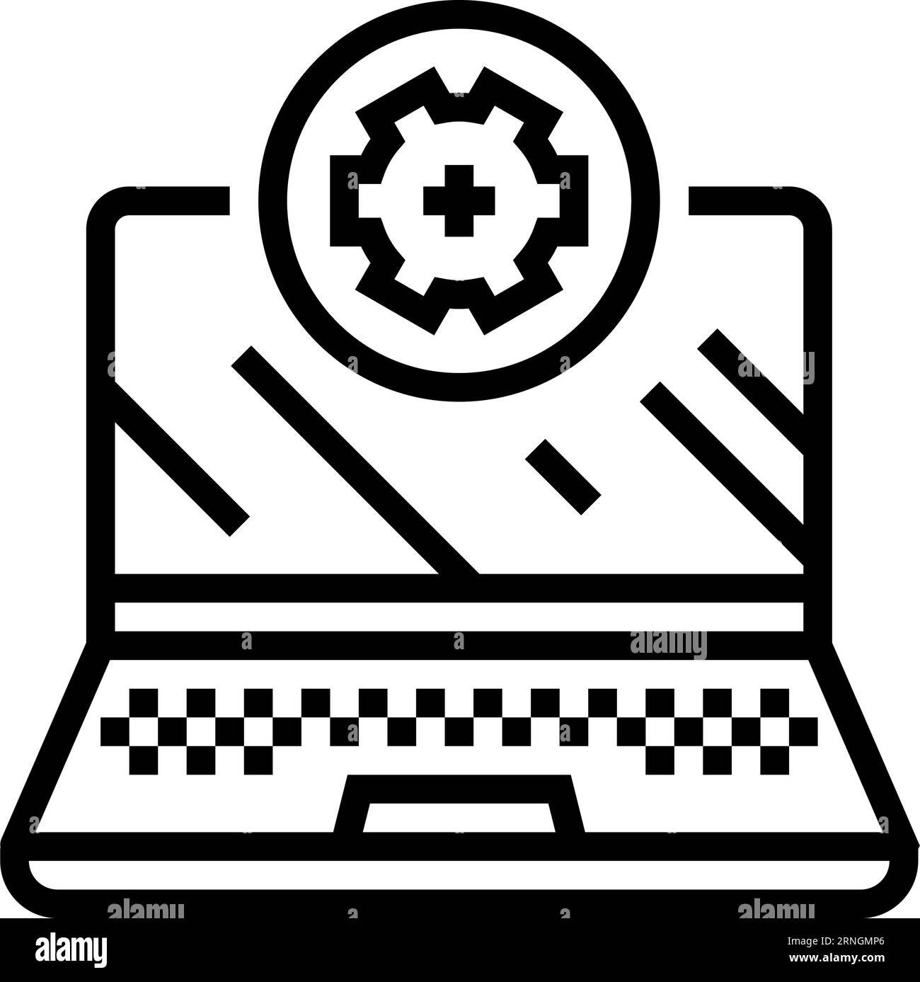 Engineer computer black motherboard Stock Vector Images - Alamy