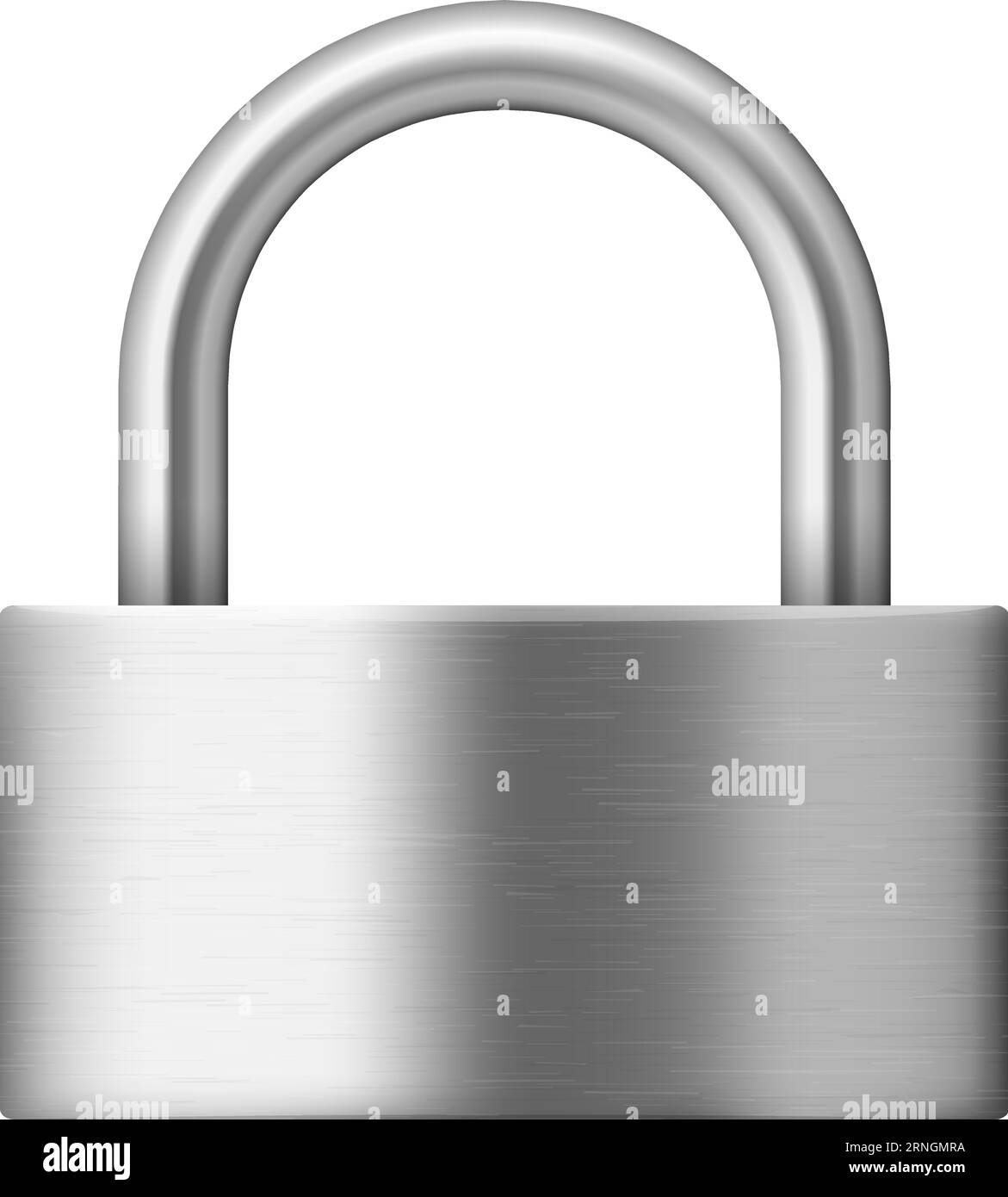 Metal lock. Realistic closed padlock. Protection block Stock Vector ...