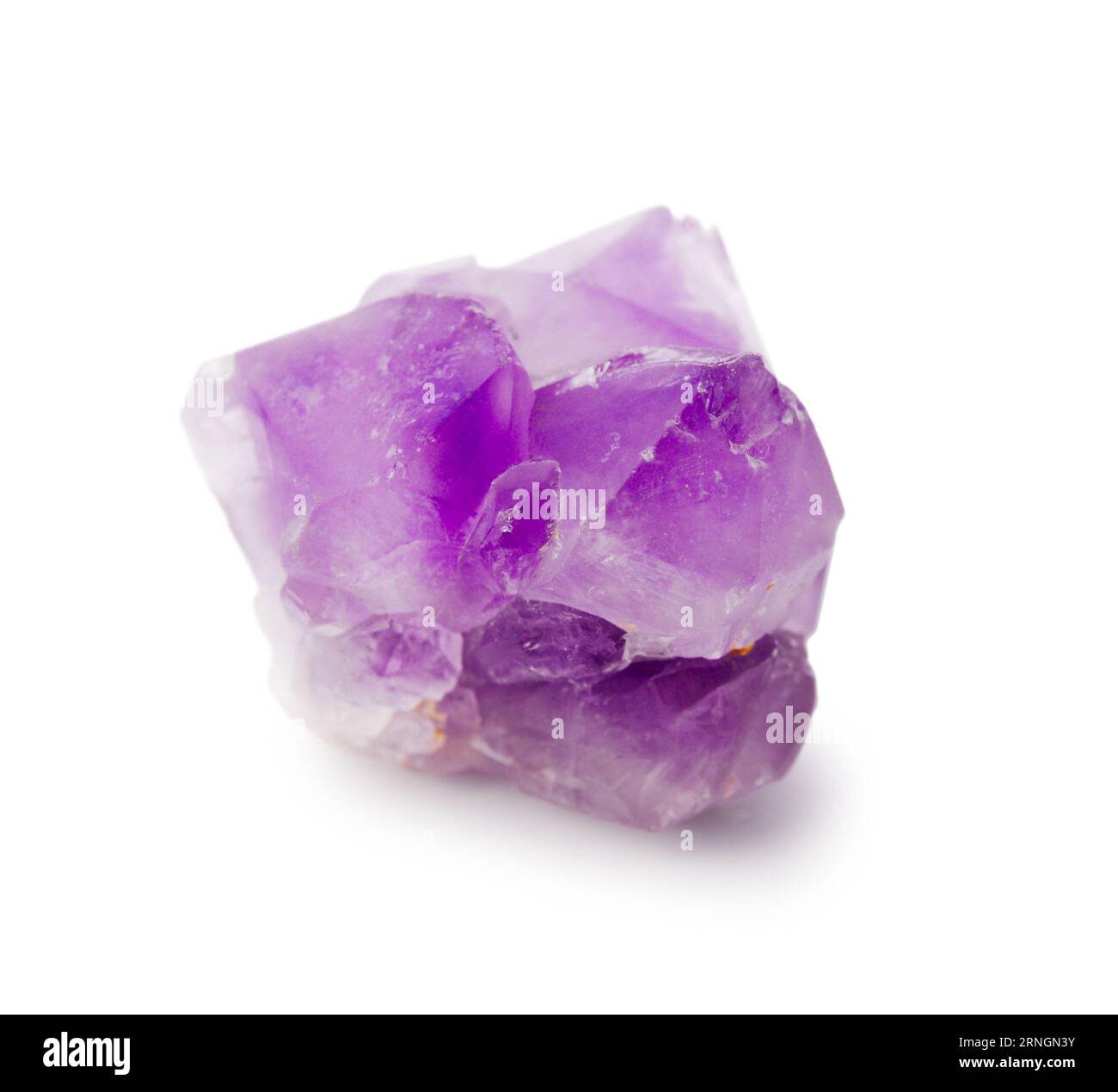 Amethyst druse crystal mineral stone isolated on white background Stock ...