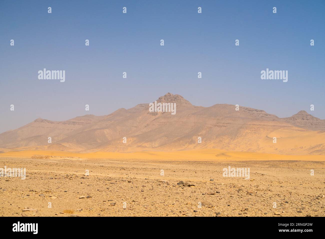 view in the Sahara desert of Tadrart rouge tassili najer in Djanet City ...