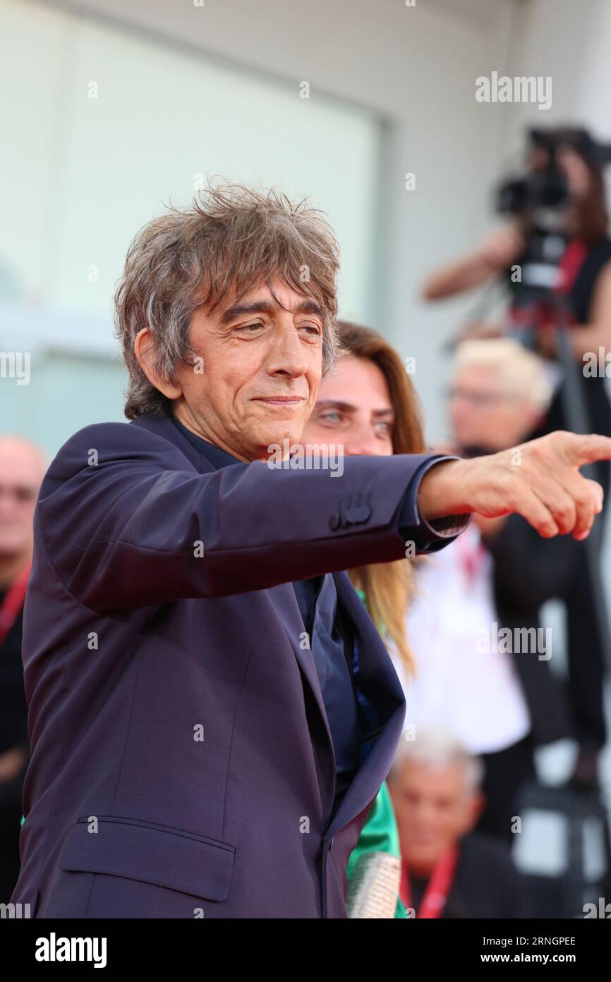 Venice, Italy, 1st September, 2023. Sergio Rubini arriving on the red ...