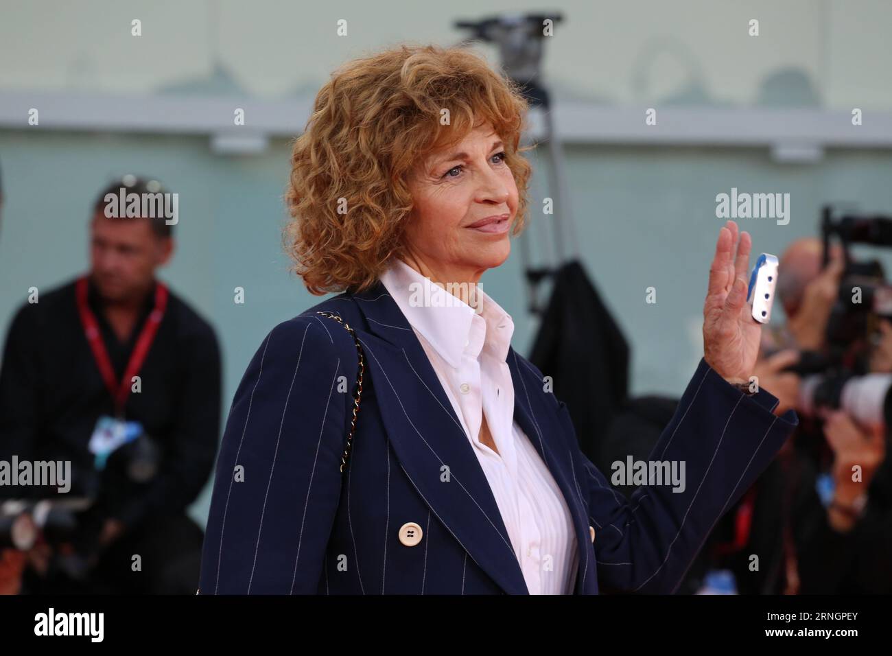 Venice, Italy, 1st September, 2023. Anna Galiena arriving on the red ...