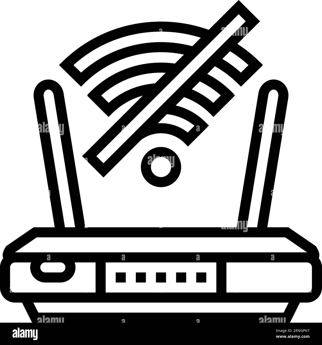network troubles repair computer line icon vector illustration Stock ...