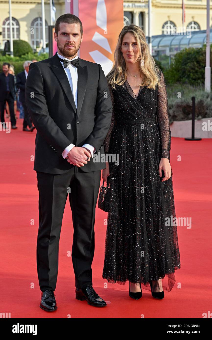 Deauville, France. 01st Sep, 2023. Alexandre Barriere, Joy Desseigne ...