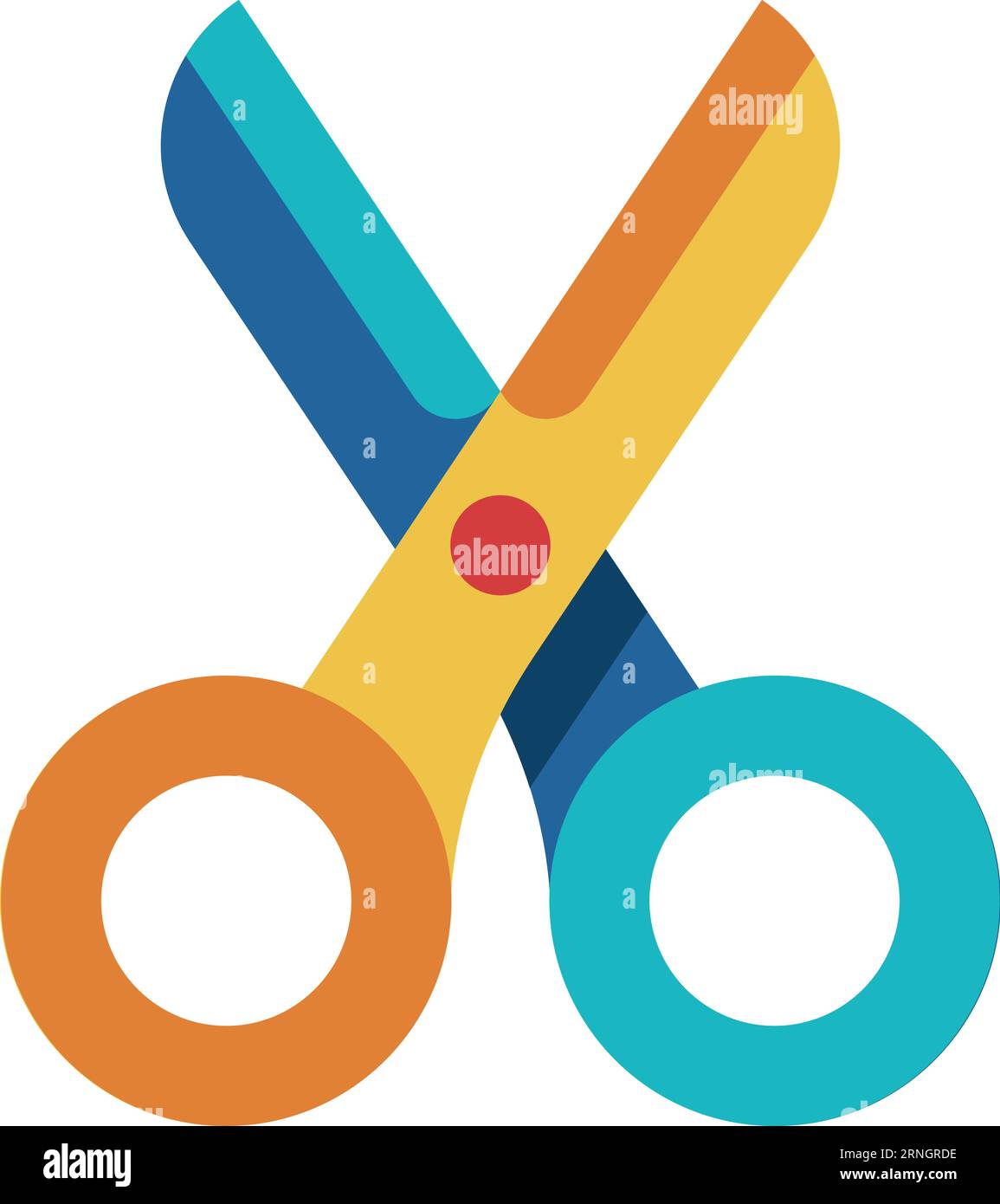 Color child scissors icon. Cutting tool symbol Stock Vector Image & Art ...