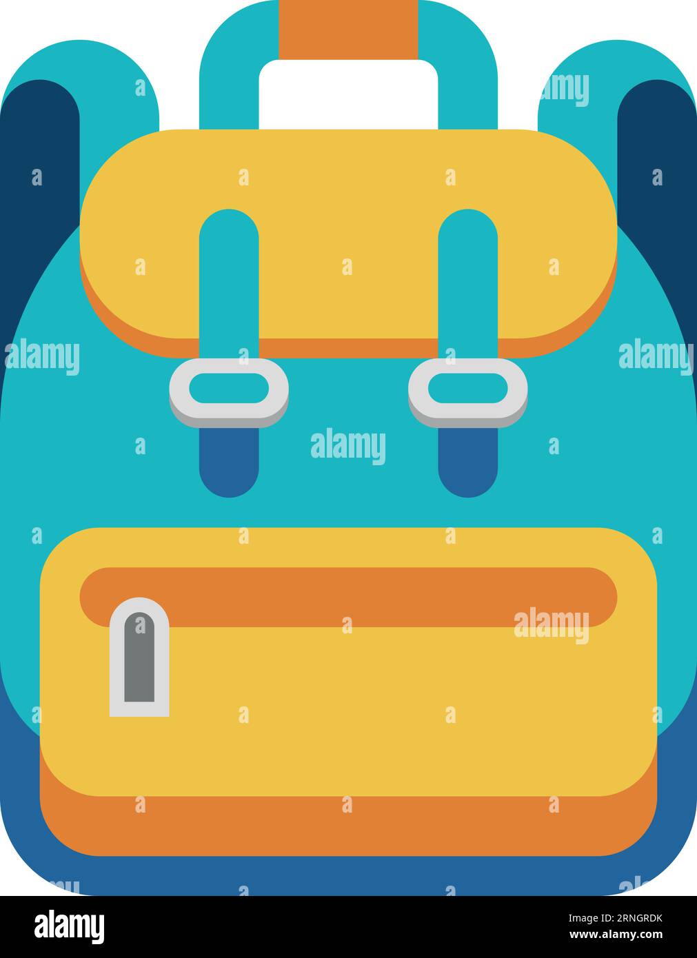 Backpack icon. Color kid school bag symbol Stock Vector Image & Art - Alamy