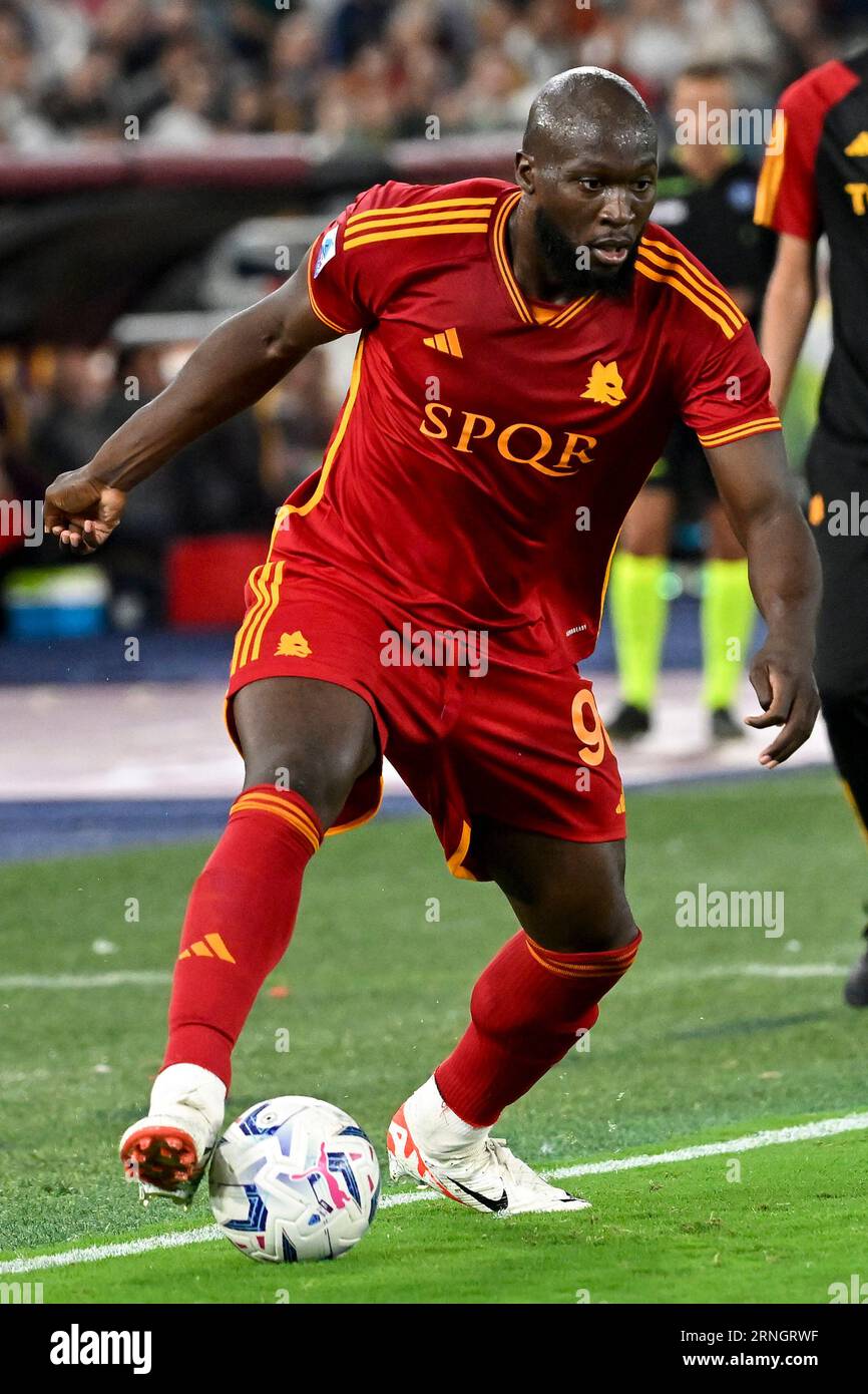 Rome, Italy. 01st Sep, 2023. Romelu Lukaku of AS Roma in action during ...