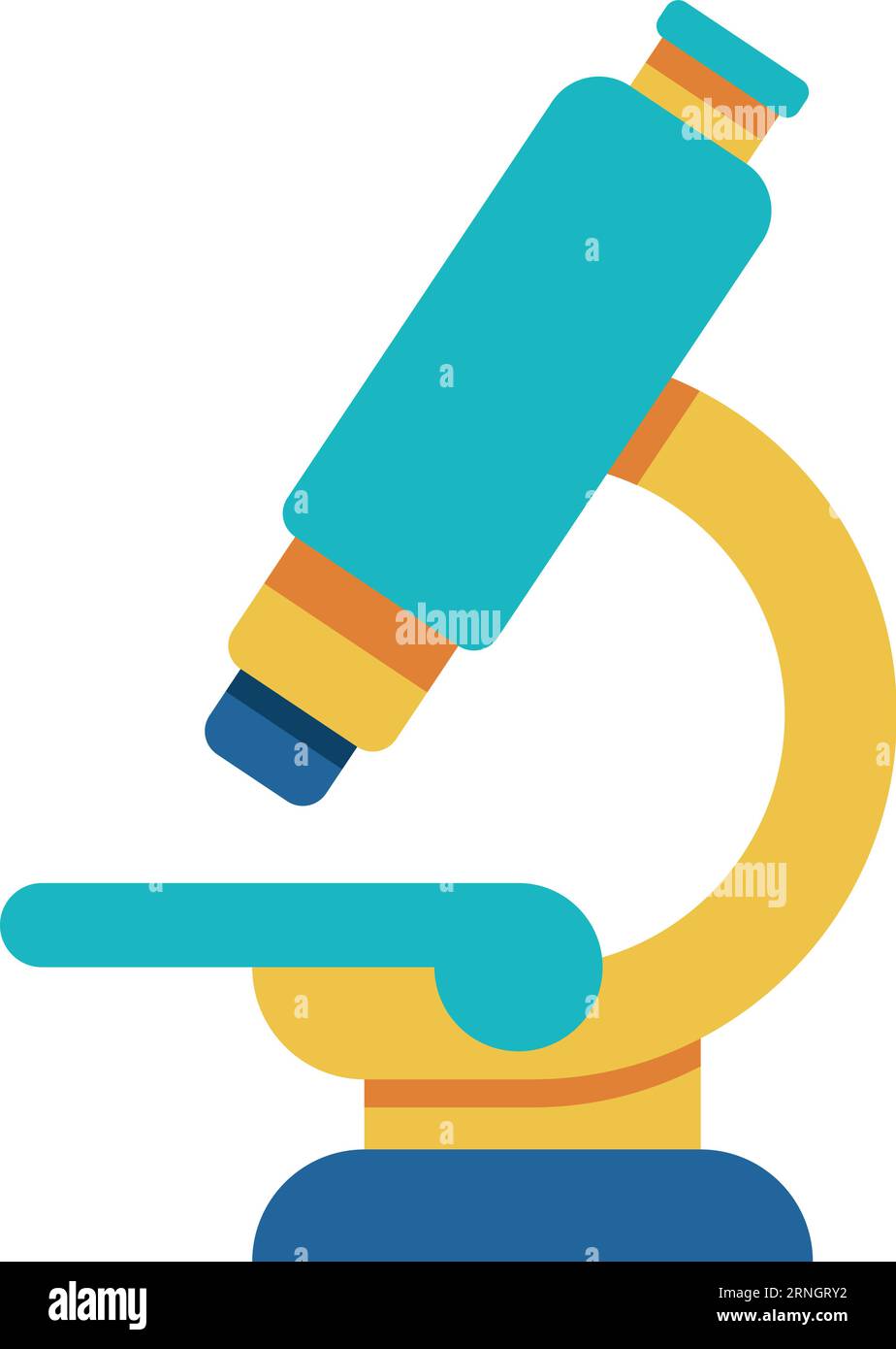 Microscope color icon. Scientific research tool symbol Stock Vector ...