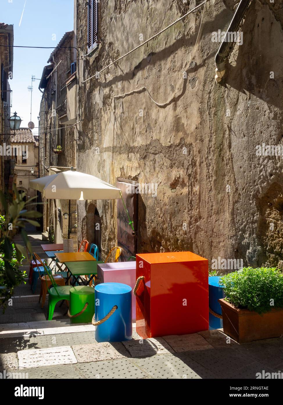 Colorful terrace hi-res stock photography and images - Alamy