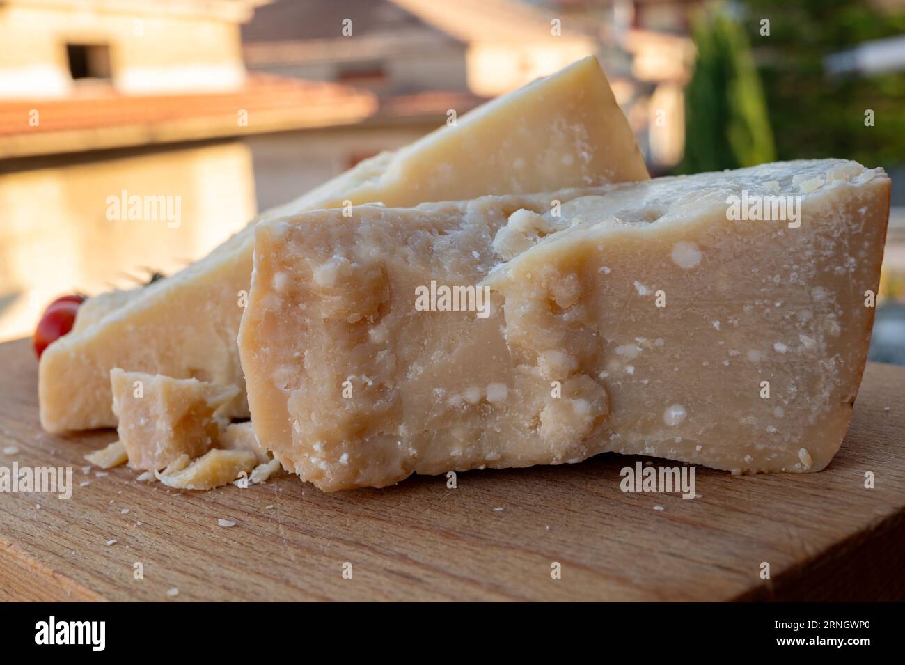 Traditional italian food - 36 months aged in caves Italian parmesan ...