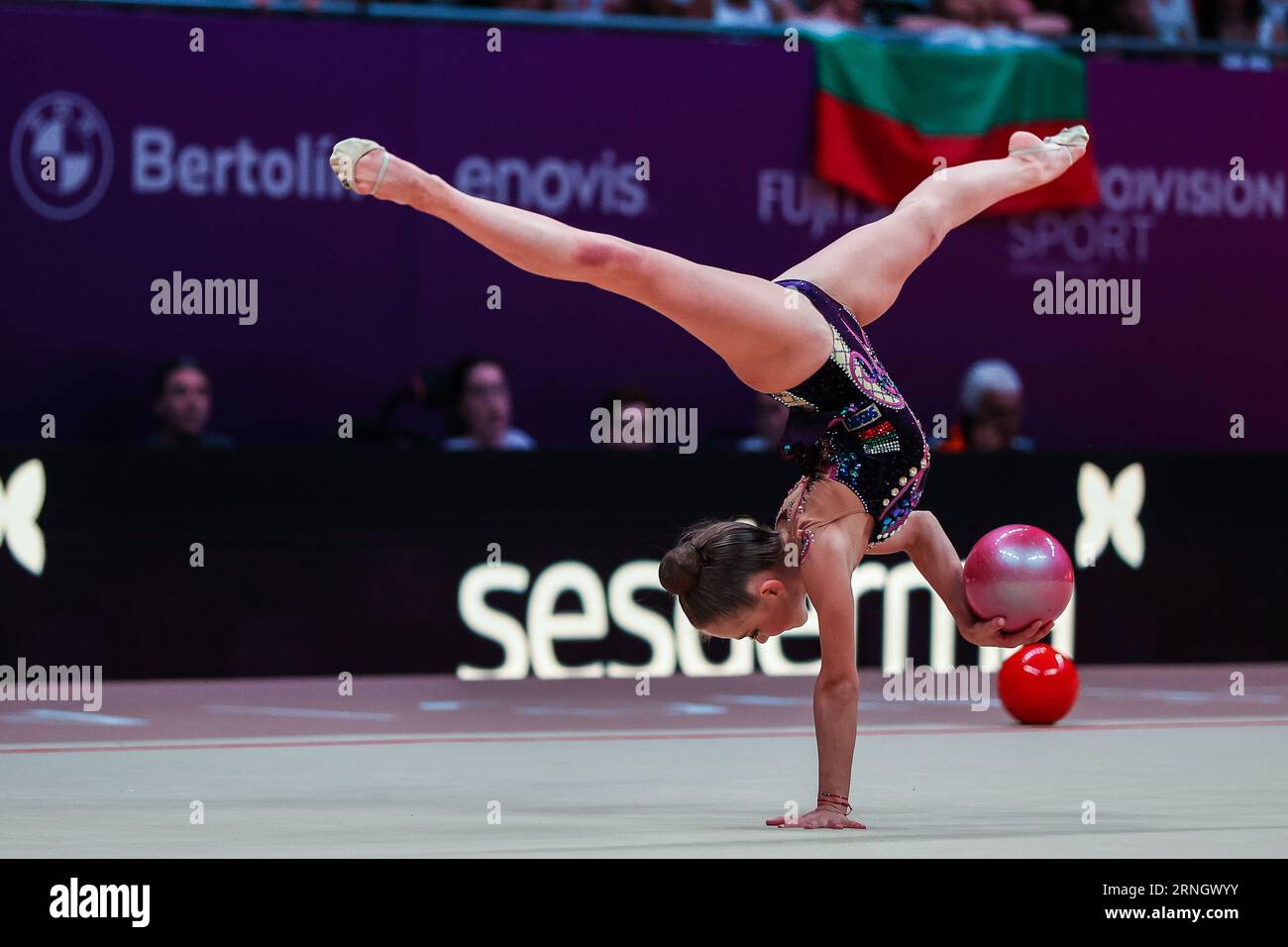 Nikolova Stiliana (BUL) seen in action during 40th FIG Rhythmic ...