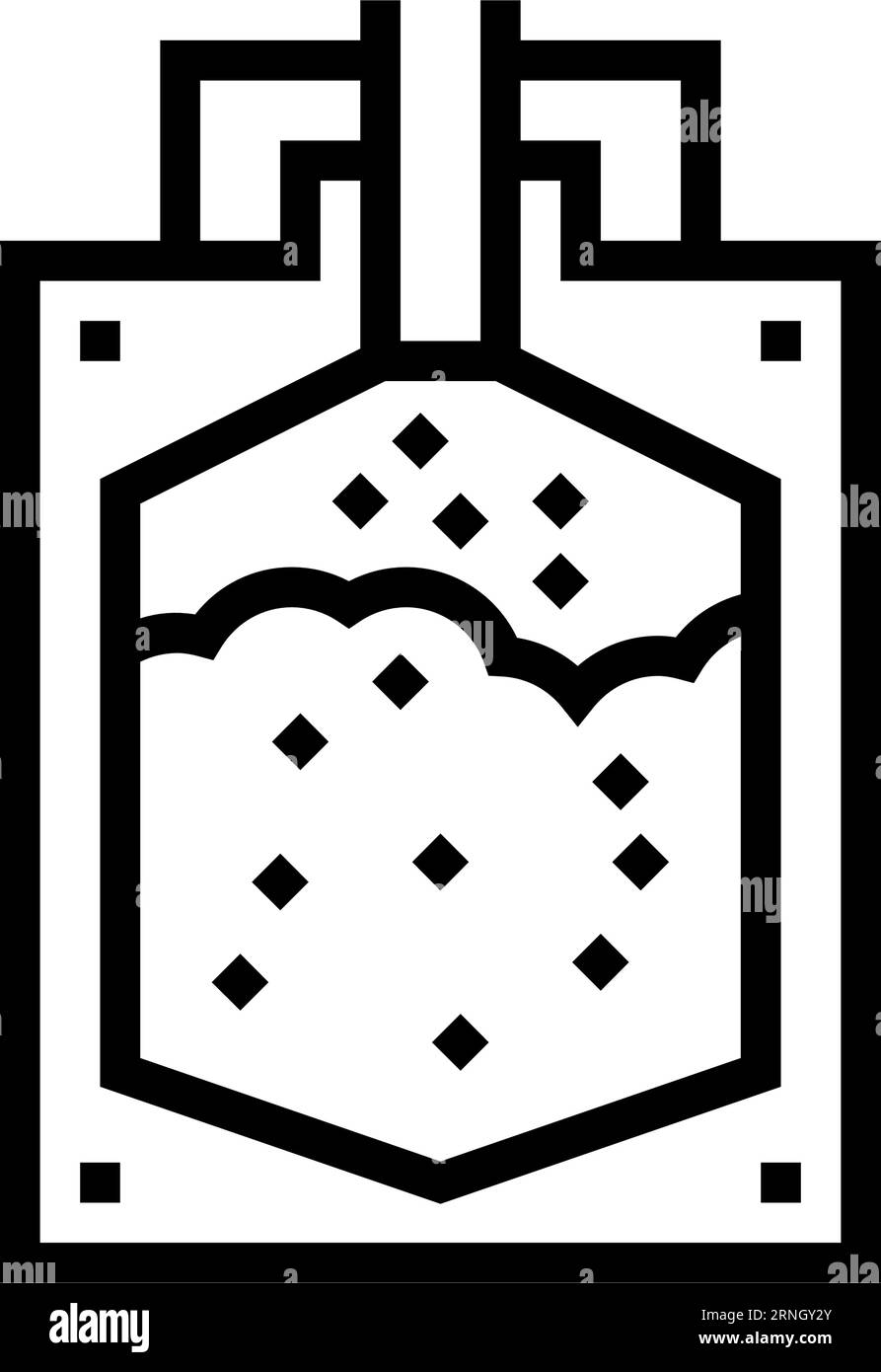 powder metallurgy materials engineering line icon vector illustration ...