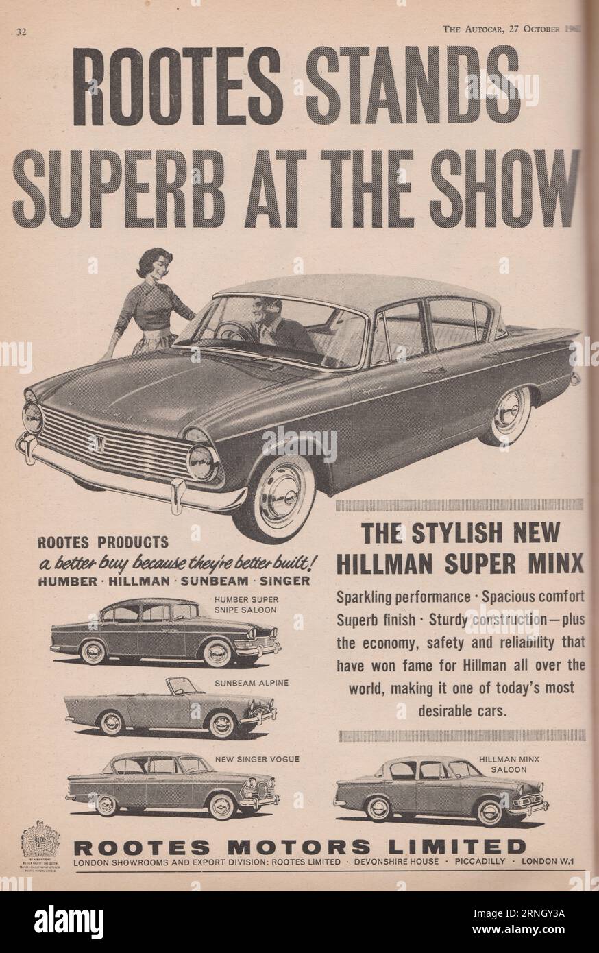 Sunbeam motors hi-res stock photography and images - Alamy