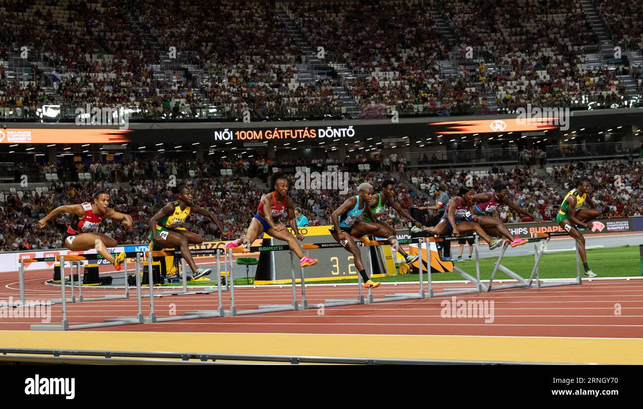 100m Women hurdles final on day 6 of the World Athletics Championships ...