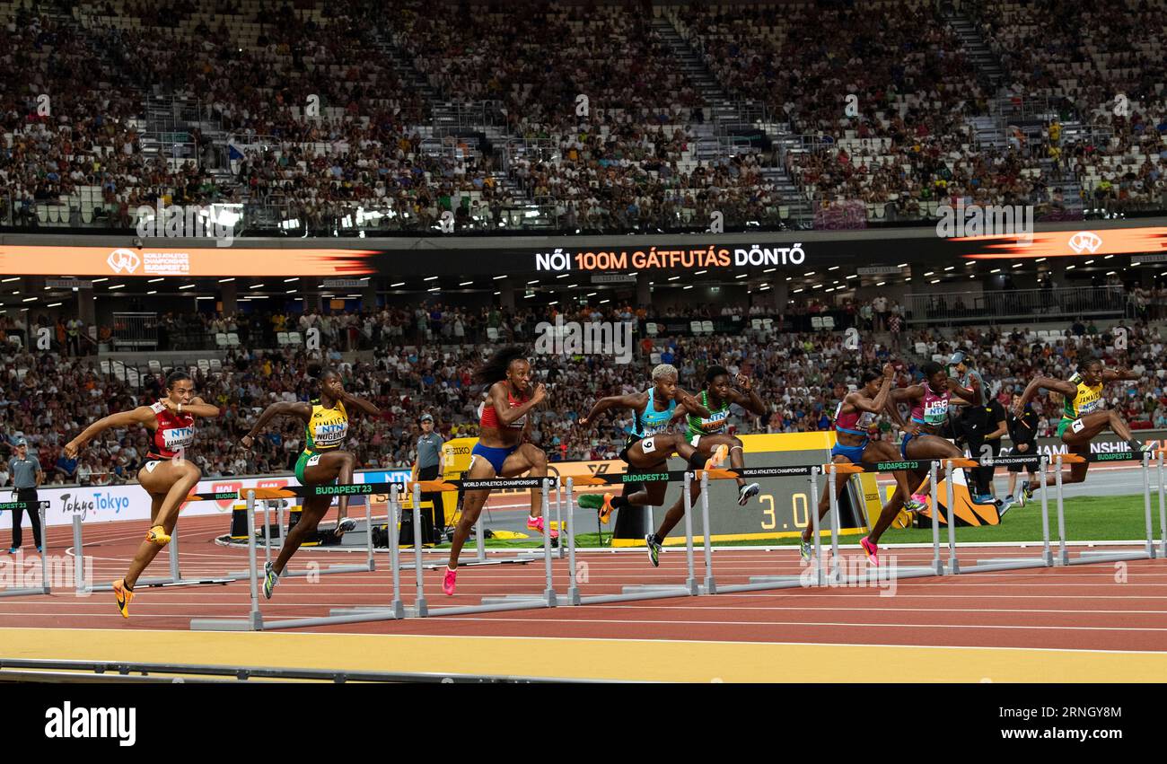 100m Women hurdles final on day 6 of the World Athletics Championships ...