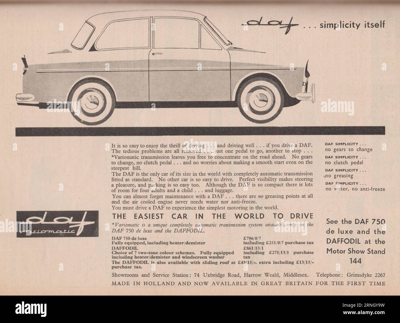 Vintage daf hi-res stock photography and images - Alamy