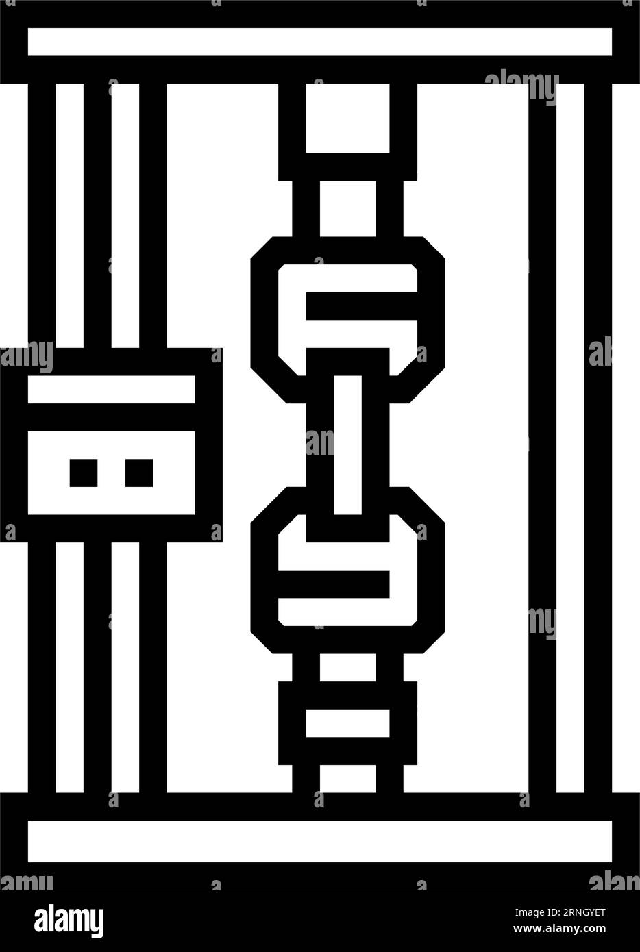 fatigue testing materials engineering line icon vector illustration ... fatigue testing materials engineering line icon vector illustration ...