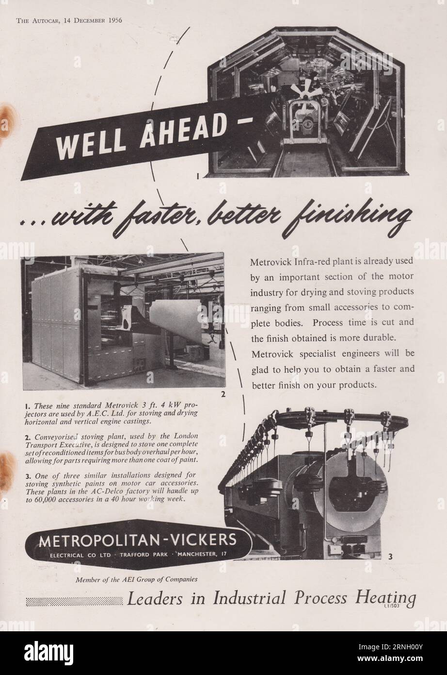Metropolitan-Vickers Electrical Co Ltd, Manchester vintage advert ...