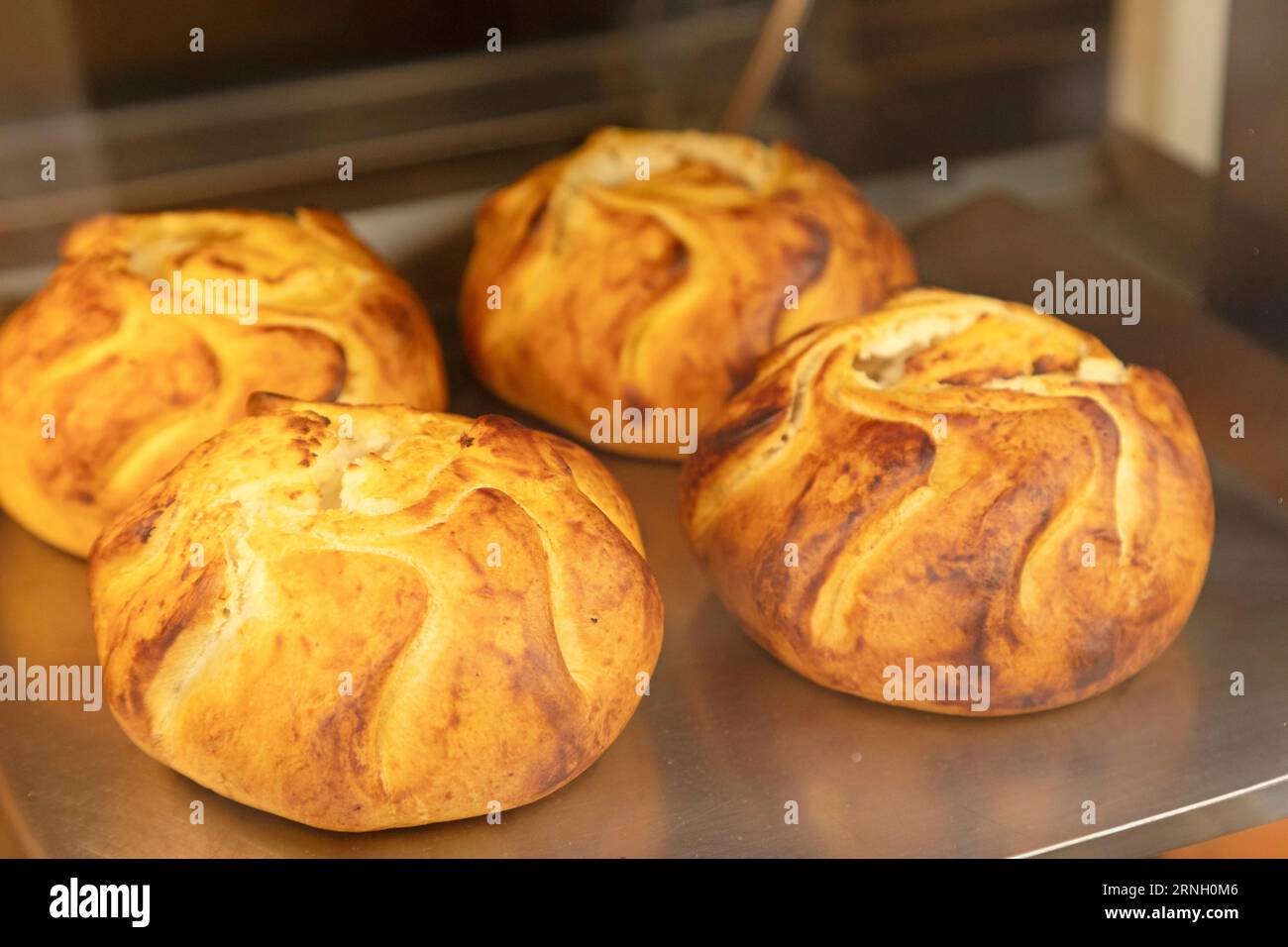 Quassata for sale at a baker's shop in Valletta, Malta. The dish is a ...
