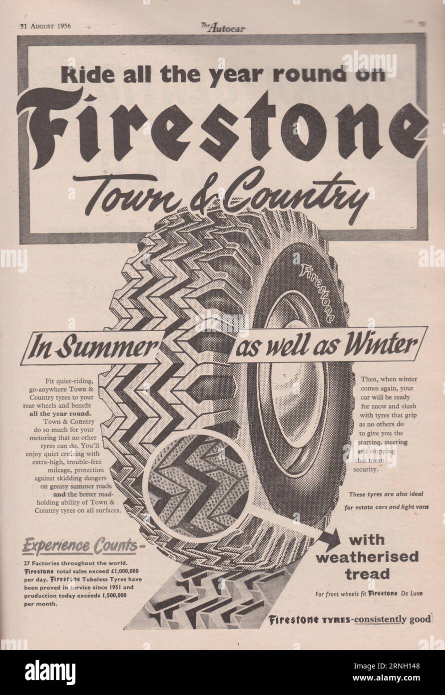 Firestone tyres hi-res stock photography and images - Alamy