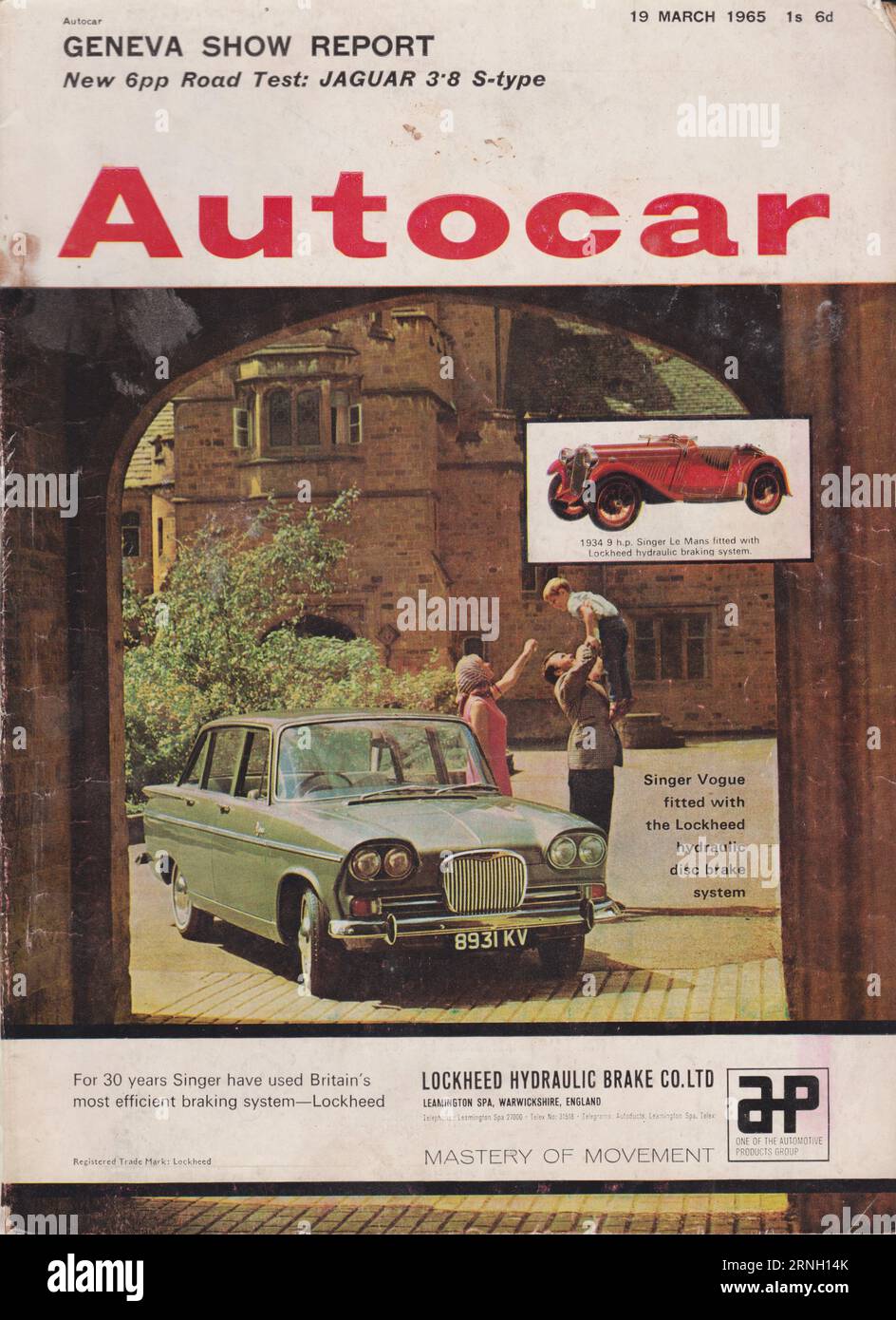 Autocar Magazine showing an Austin Vogue Stock Photo - Alamy