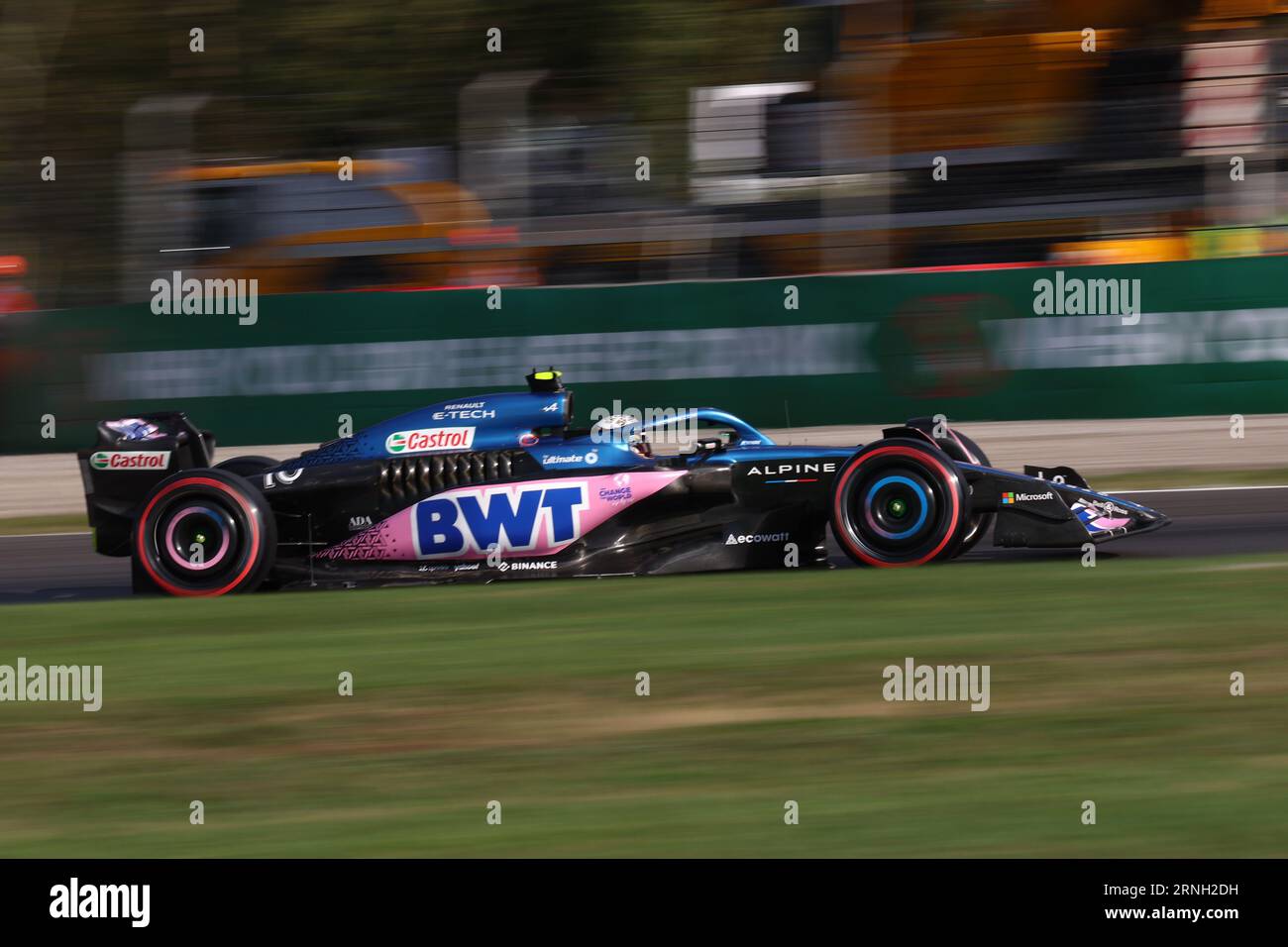 Monza, Italy. 01st Sep, 2023. Pierre Gasly of Alpine F1 on track during practice ahead of the F1 ...