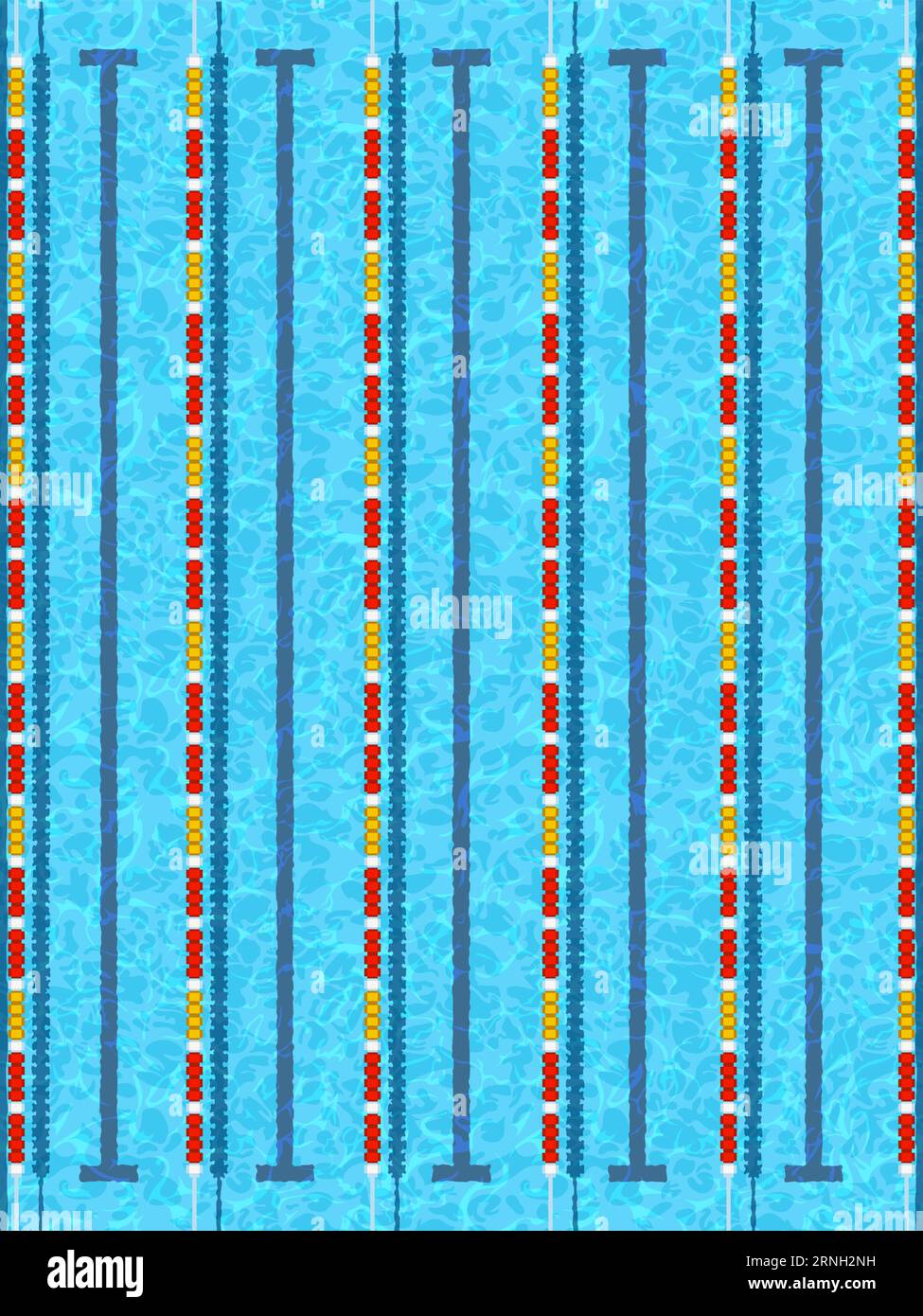 Swimming lanes background. Empty water pool top view Stock Vector Image ...