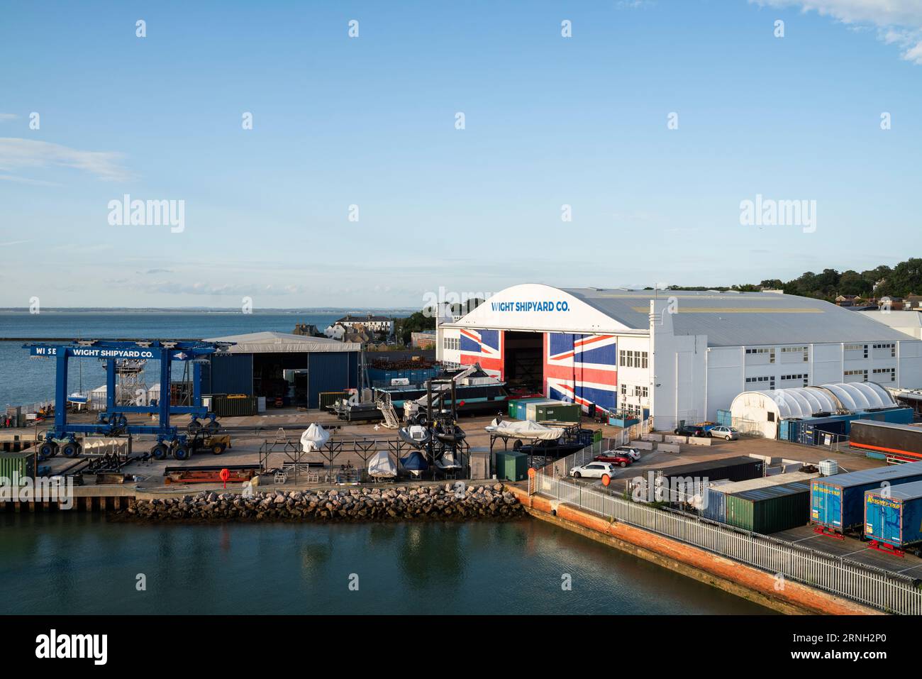 The Wight Shipyard Co in East Cowes marina on the Isle of Wight Stock ...