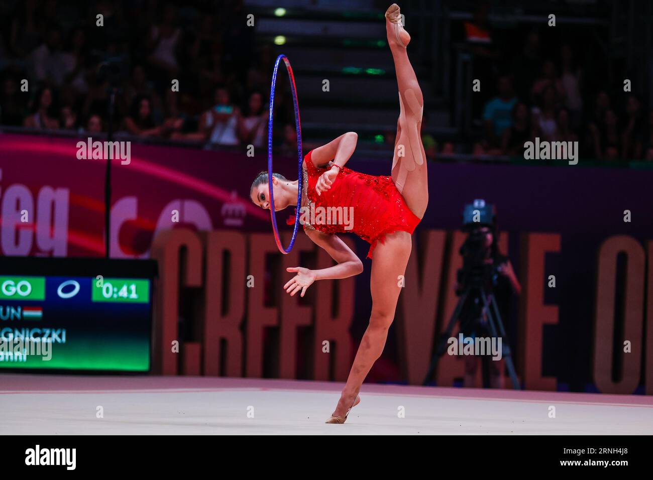 Fanni Pigniczki (HUN) seen in action during 40th FIG Rhythmic ...