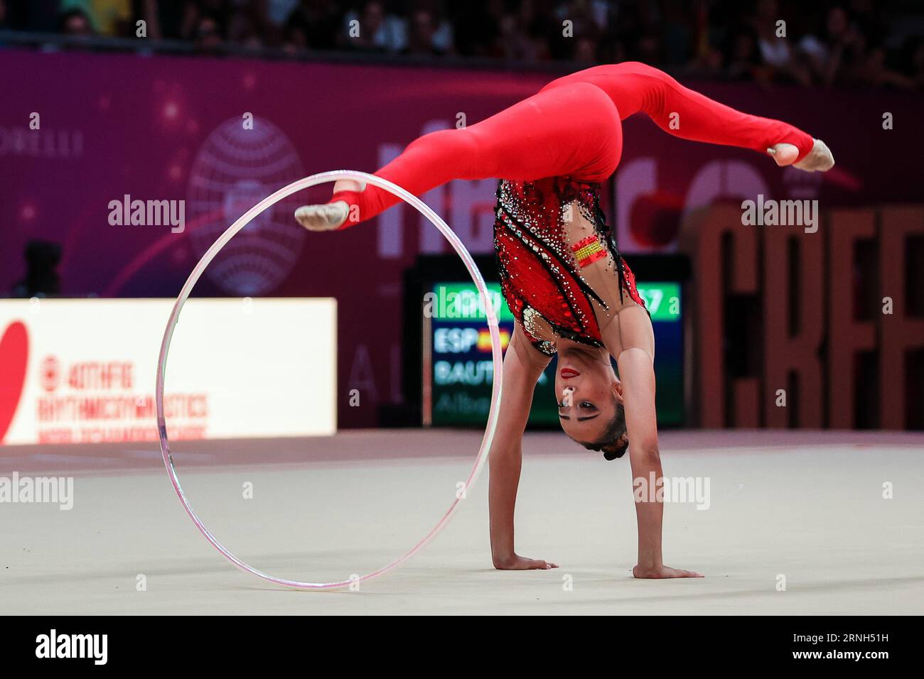 Alba Bautista (ESP) seen in action during 40th FIG Rhythmic Gymnastics ...